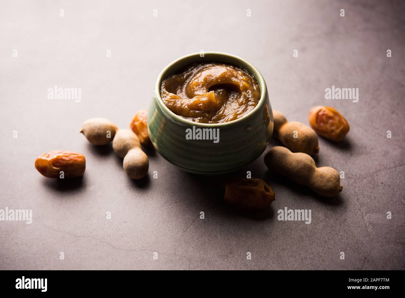 Dates Tamarind Chutney - Khajoor crushed to paste and mixed with Imli ...
