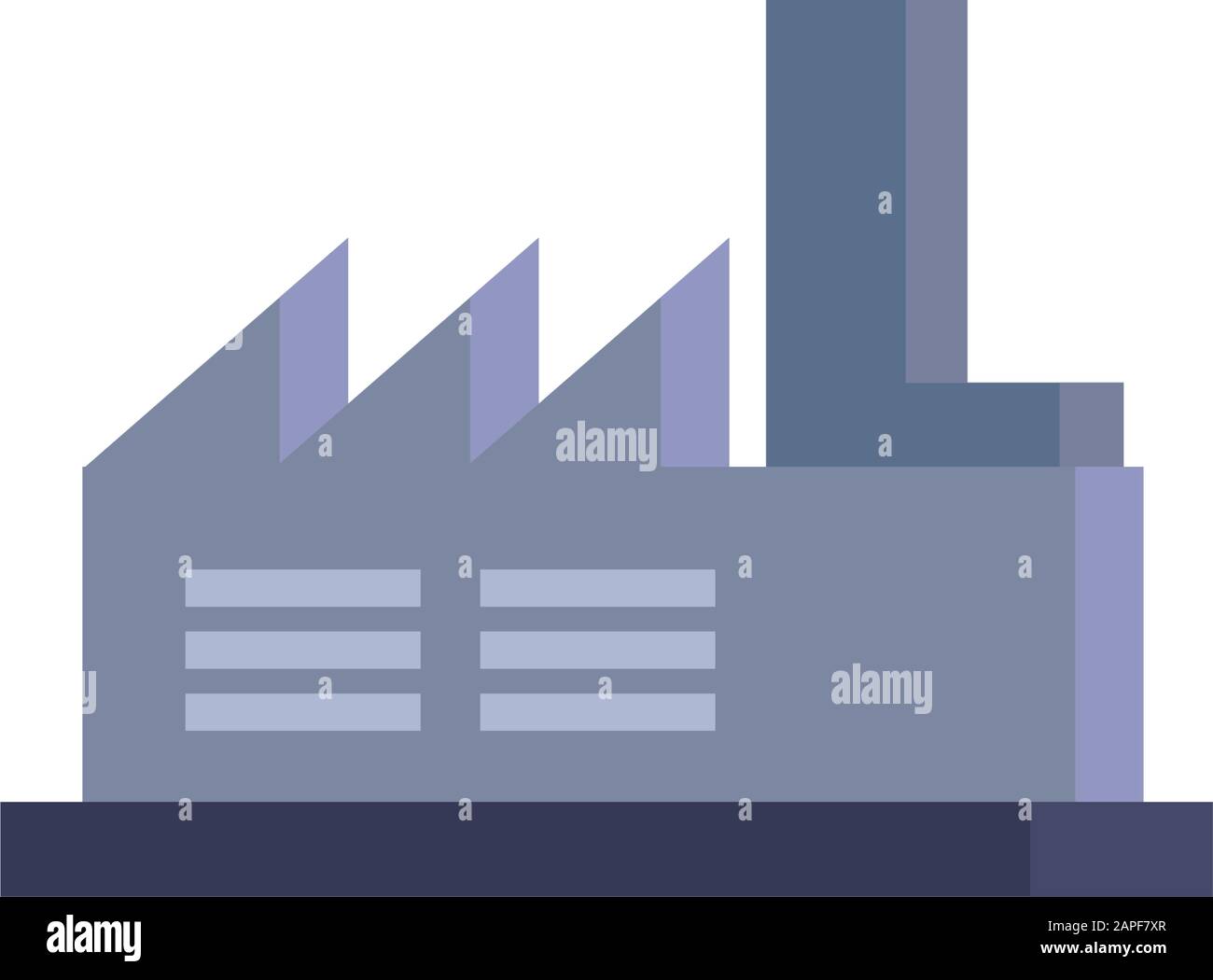 factory icon design, Industry plant building industrial construction ...