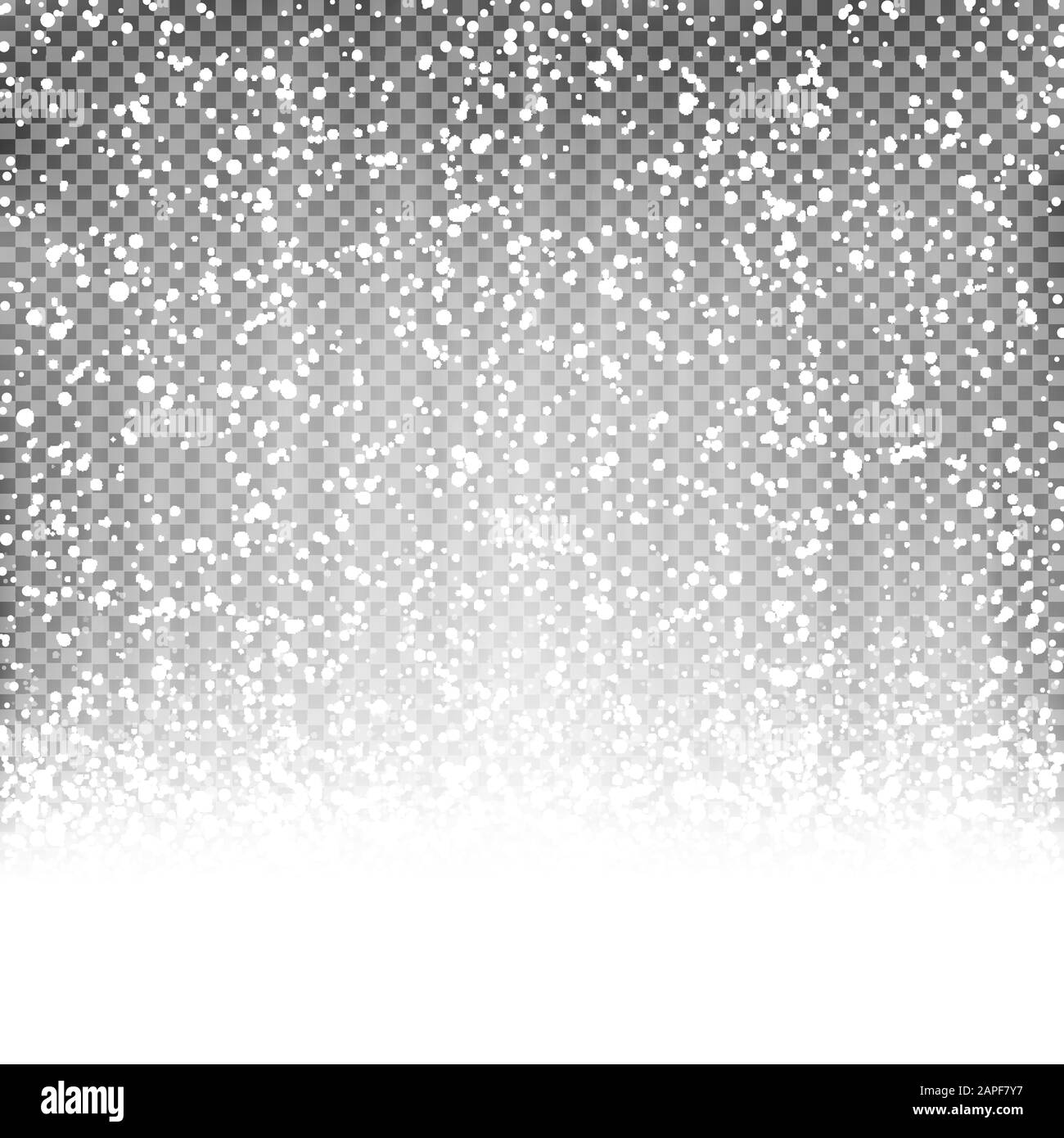 beautiful snow flakes background with transparency in vector file Stock ...