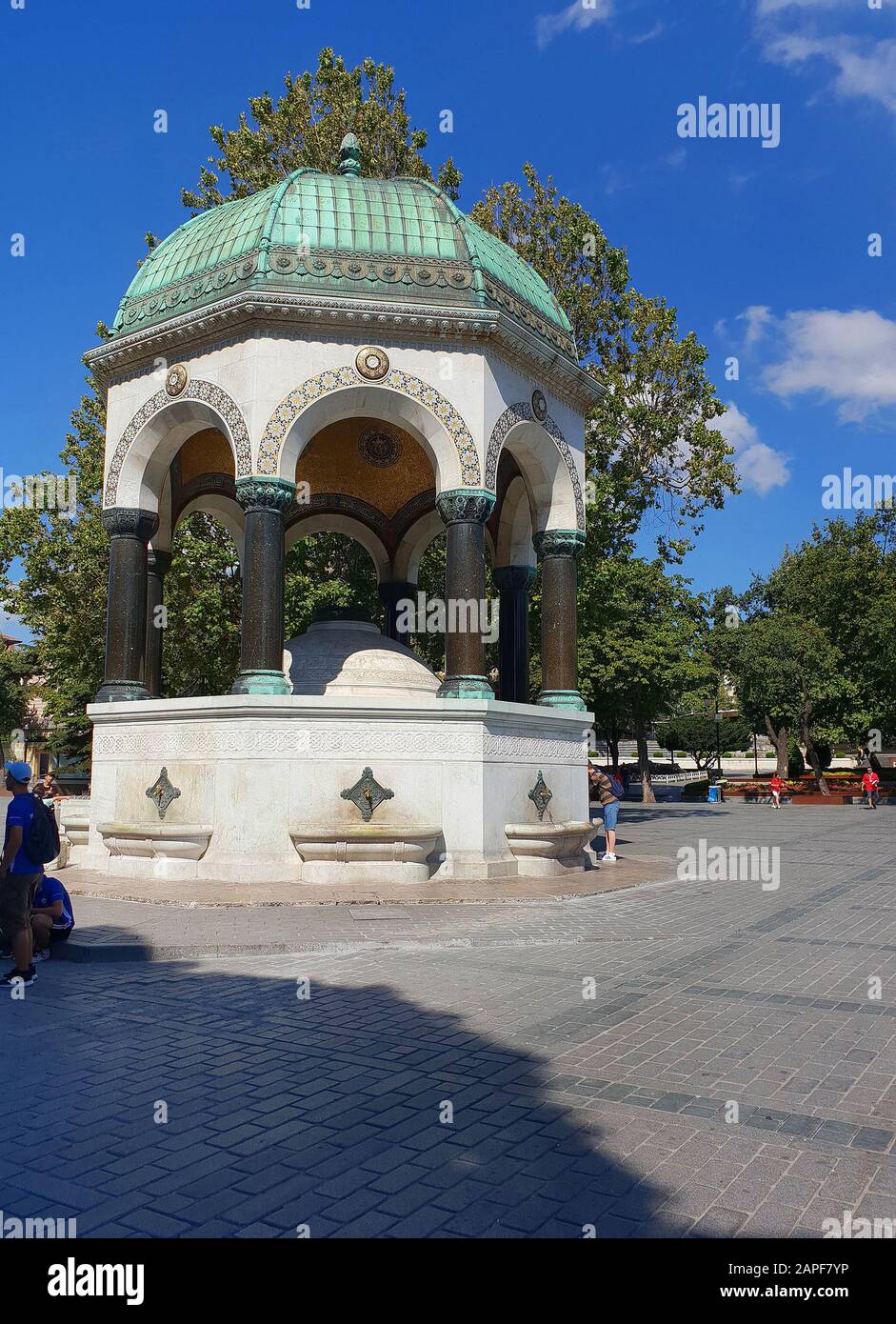 The German Fountain standing in the Hippodrome, Istanbul, Turkey Stock ...