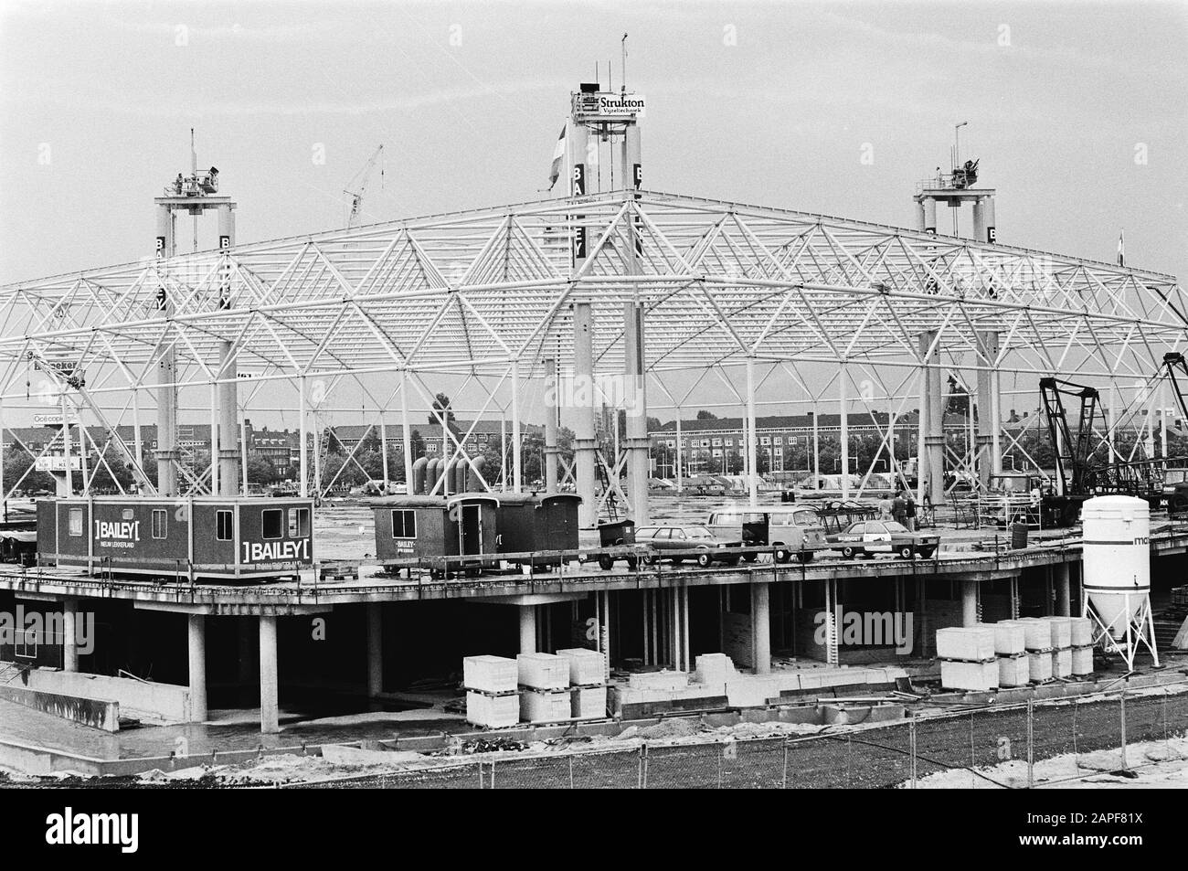 Construction extension RAI complex Date: June 17, 1980 Stock Photo - Alamy