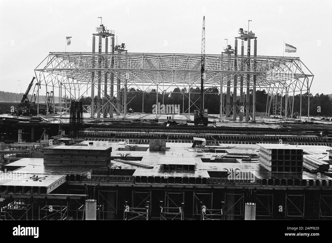 Construction extension RAI complex Date: June 17, 1980 Stock Photo - Alamy