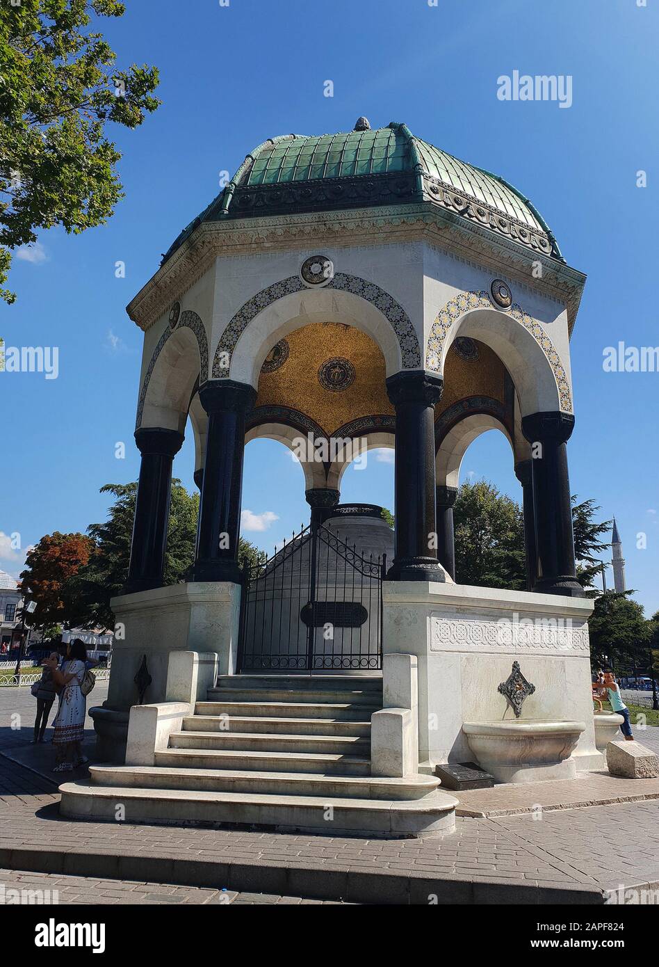 The German Fountain standing in the Hippodrome, Istanbul, Turkey Stock ...