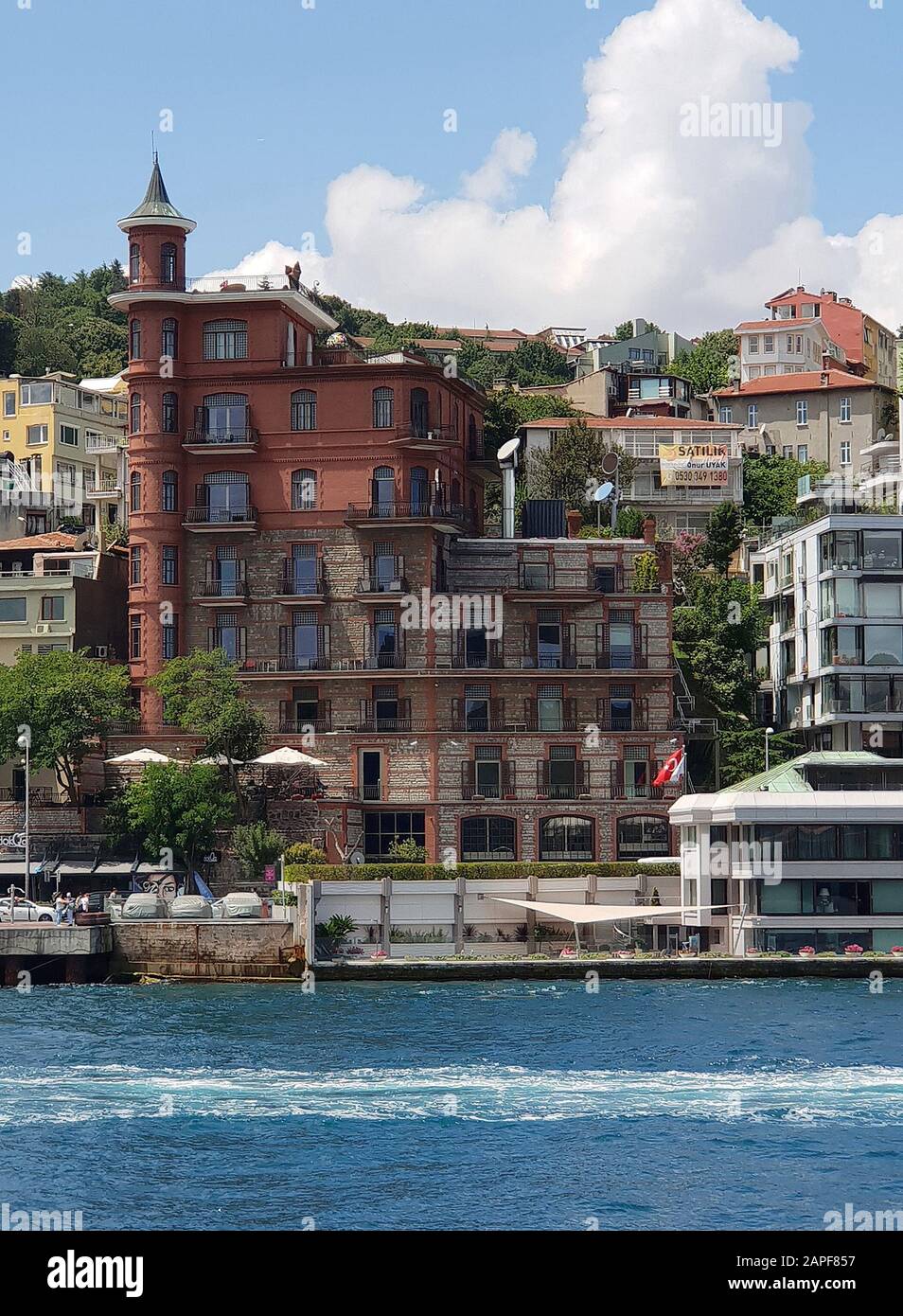 View of Perili Kösk from river boat, Istanbul, Turkey Stock Photo - Alamy