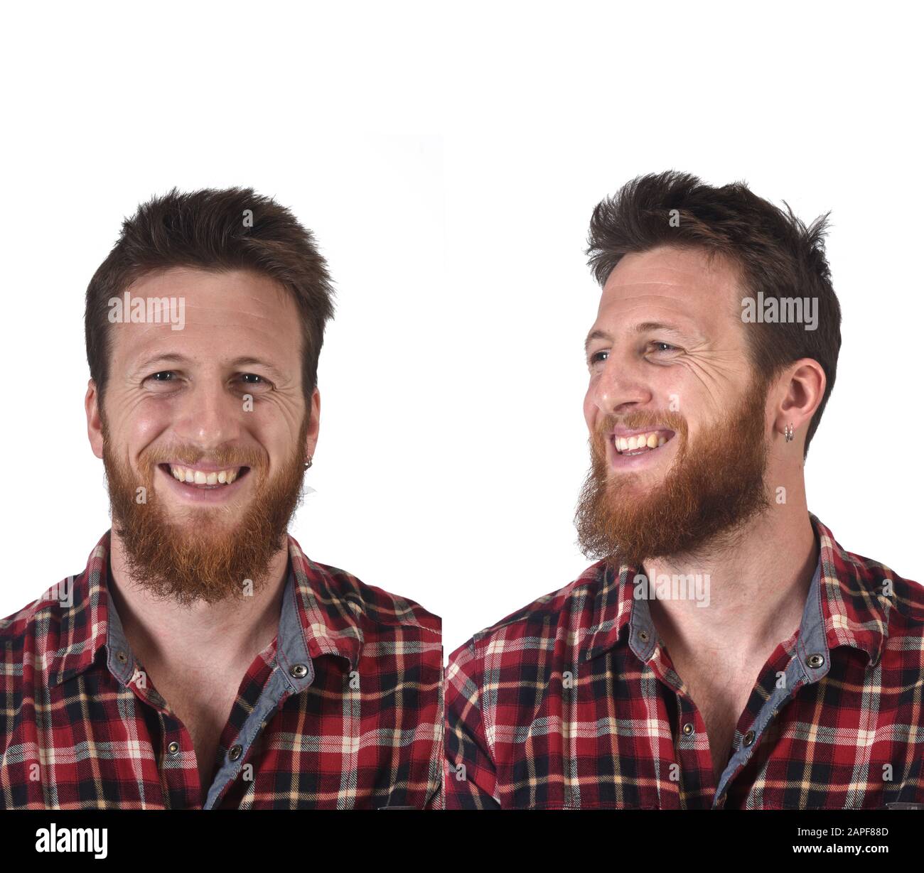 Man front profile hi-res stock photography and images - Alamy