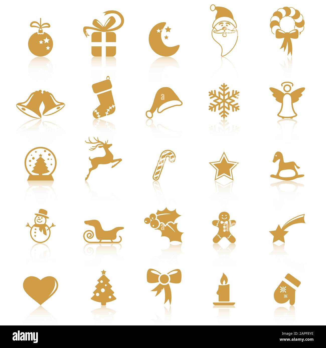 Reflections of santa Stock Vector Images - Alamy