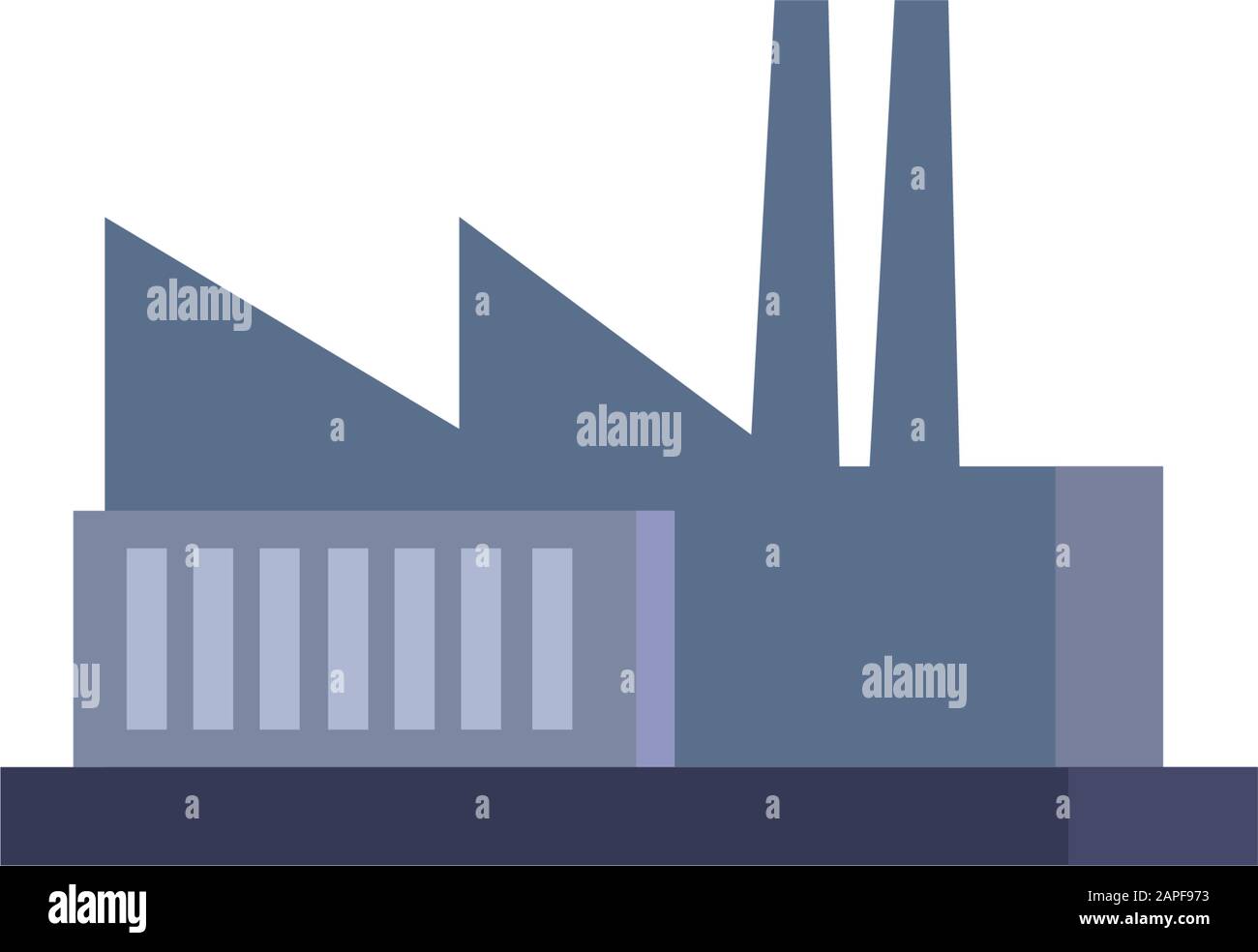 factory icon design, Industry plant building industrial construction ...