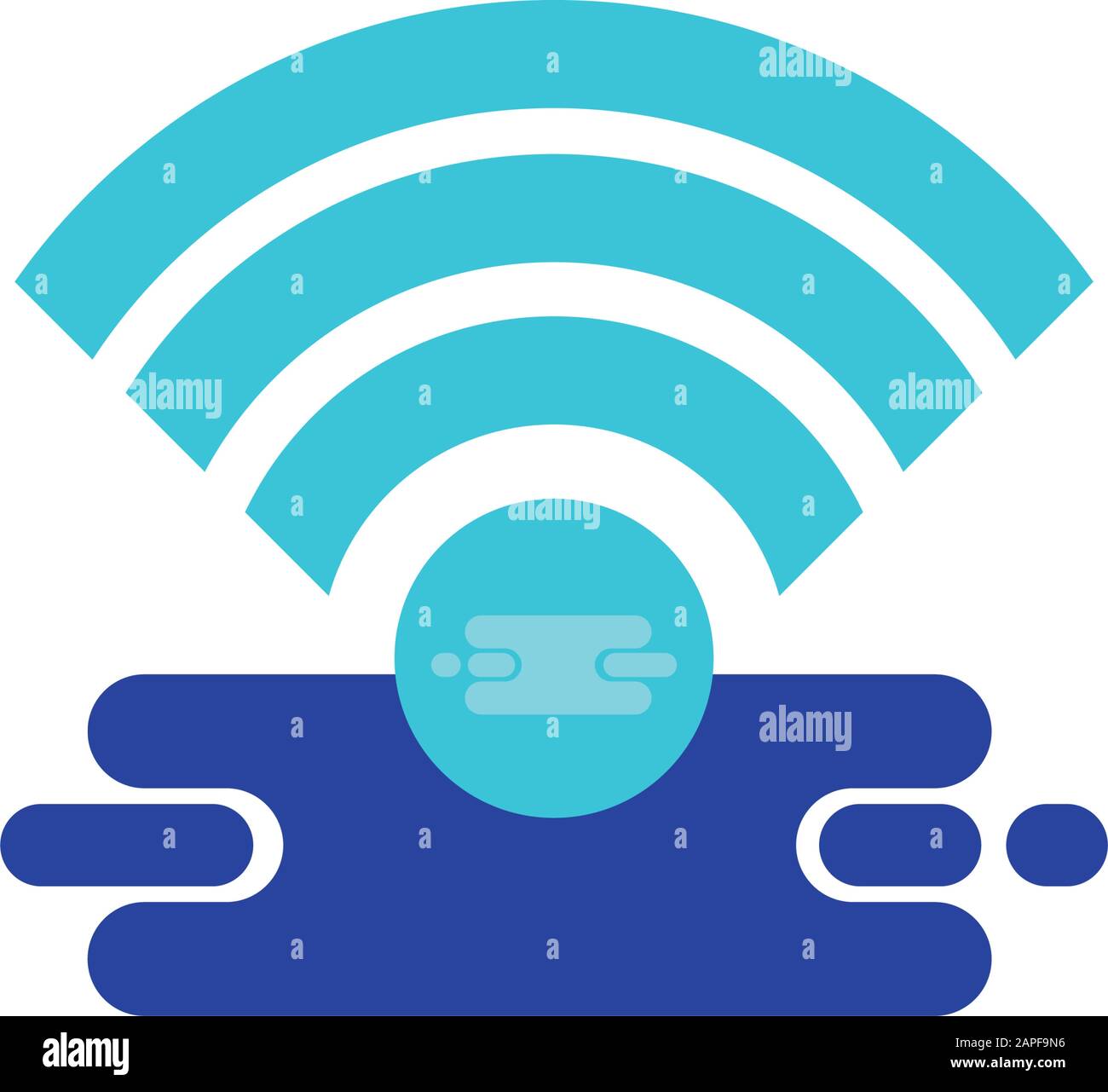 Wifi zone design, Internet technology communication connection network wireless signal web and ...