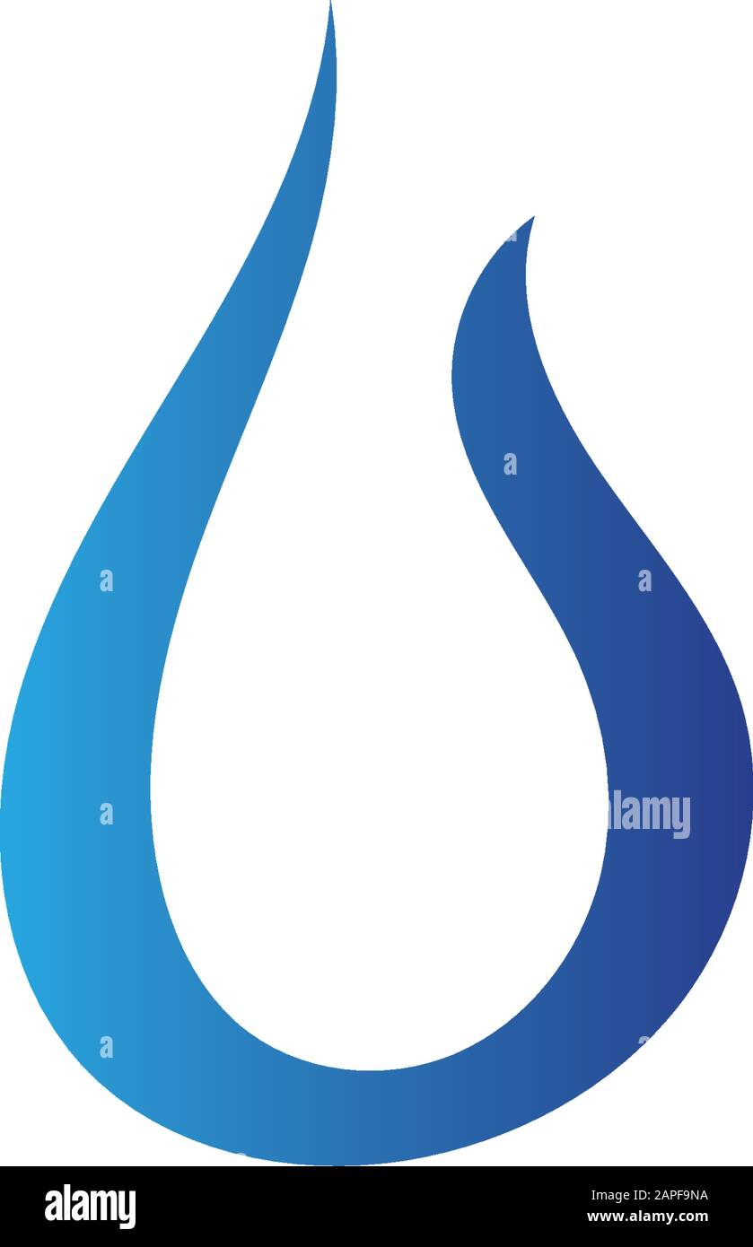 Water drop blue nature logo template vector image Stock Vector Image ...