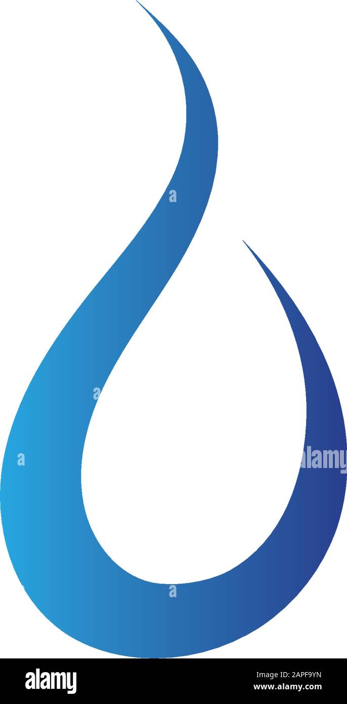 Water drop blue nature logo template vector image Stock Vector Image ...