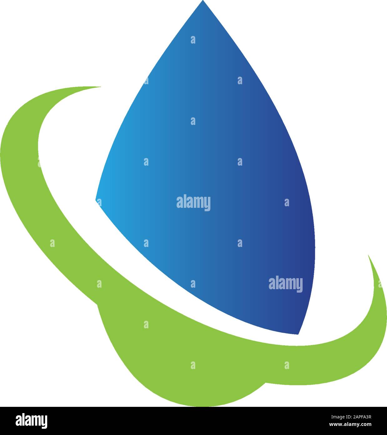 Water drop blue nature logo template vector image Stock Vector Image ...