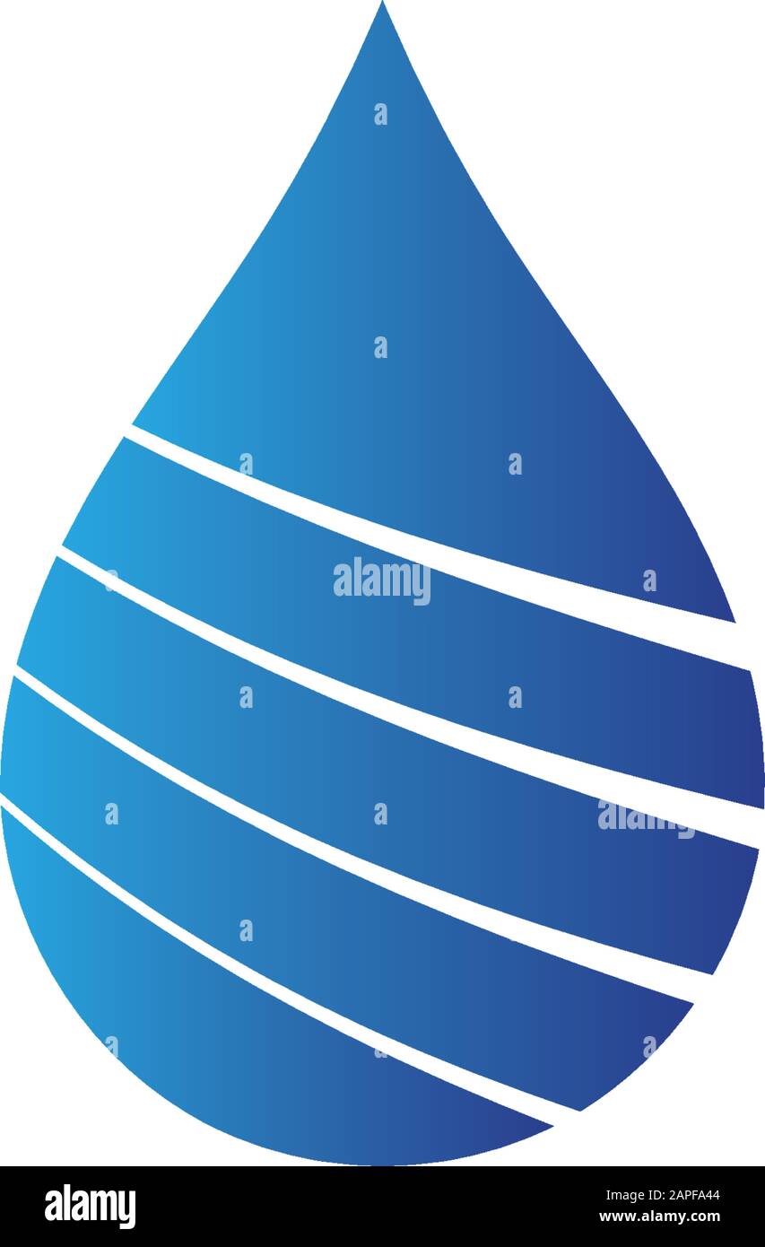 Water drop blue nature logo template vector image Stock Vector Image ...
