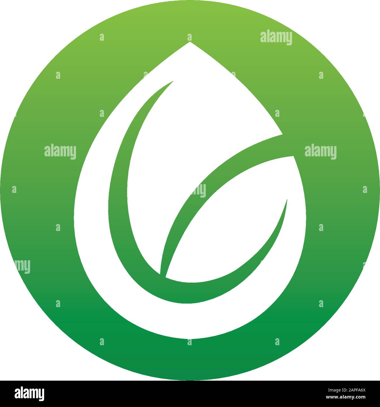 Water drop blue nature logo template vector image Stock Vector Image ...