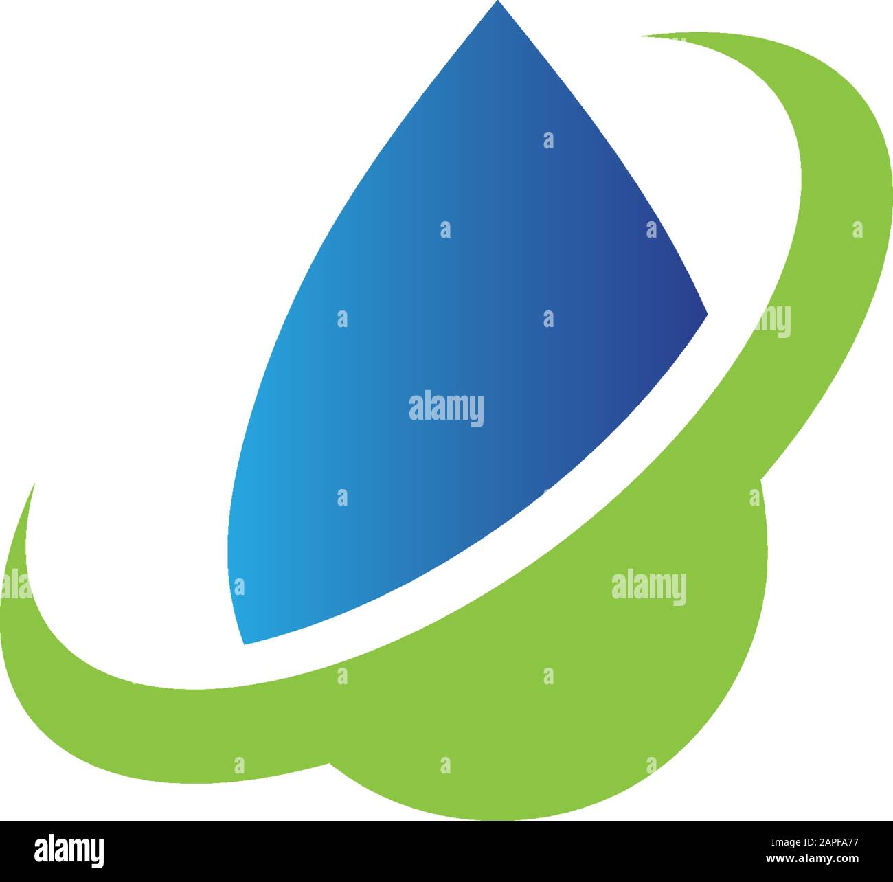 Water drop blue nature logo template vector image Stock Vector Image ...