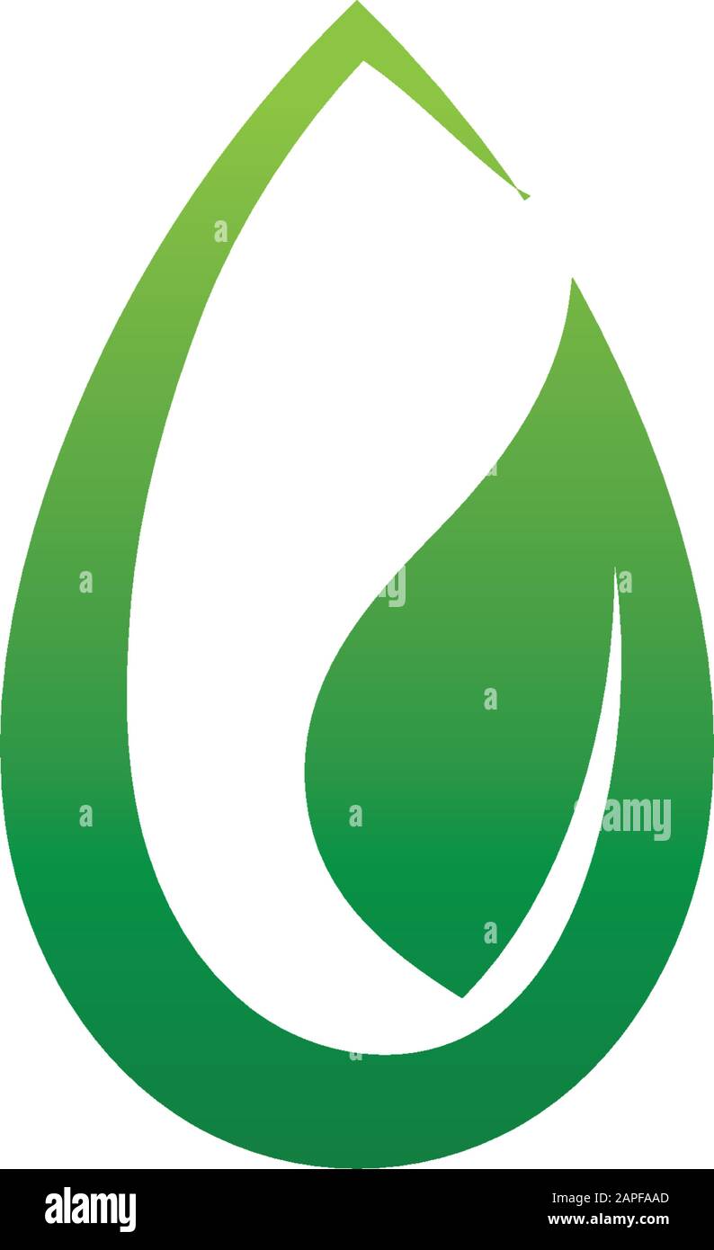 Water drop blue nature logo template vector image Stock Vector Image ...