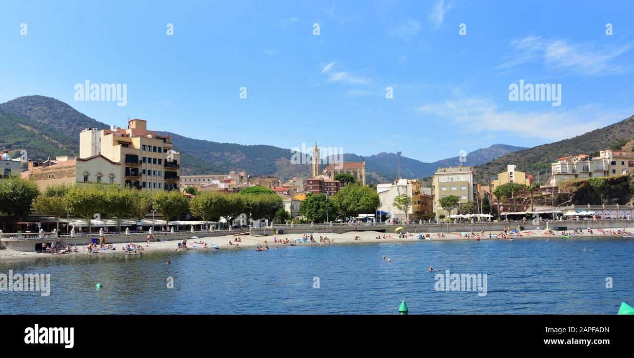 village of Portbou, Girona province, Catalonia, Spain Stock Photo - Alamy