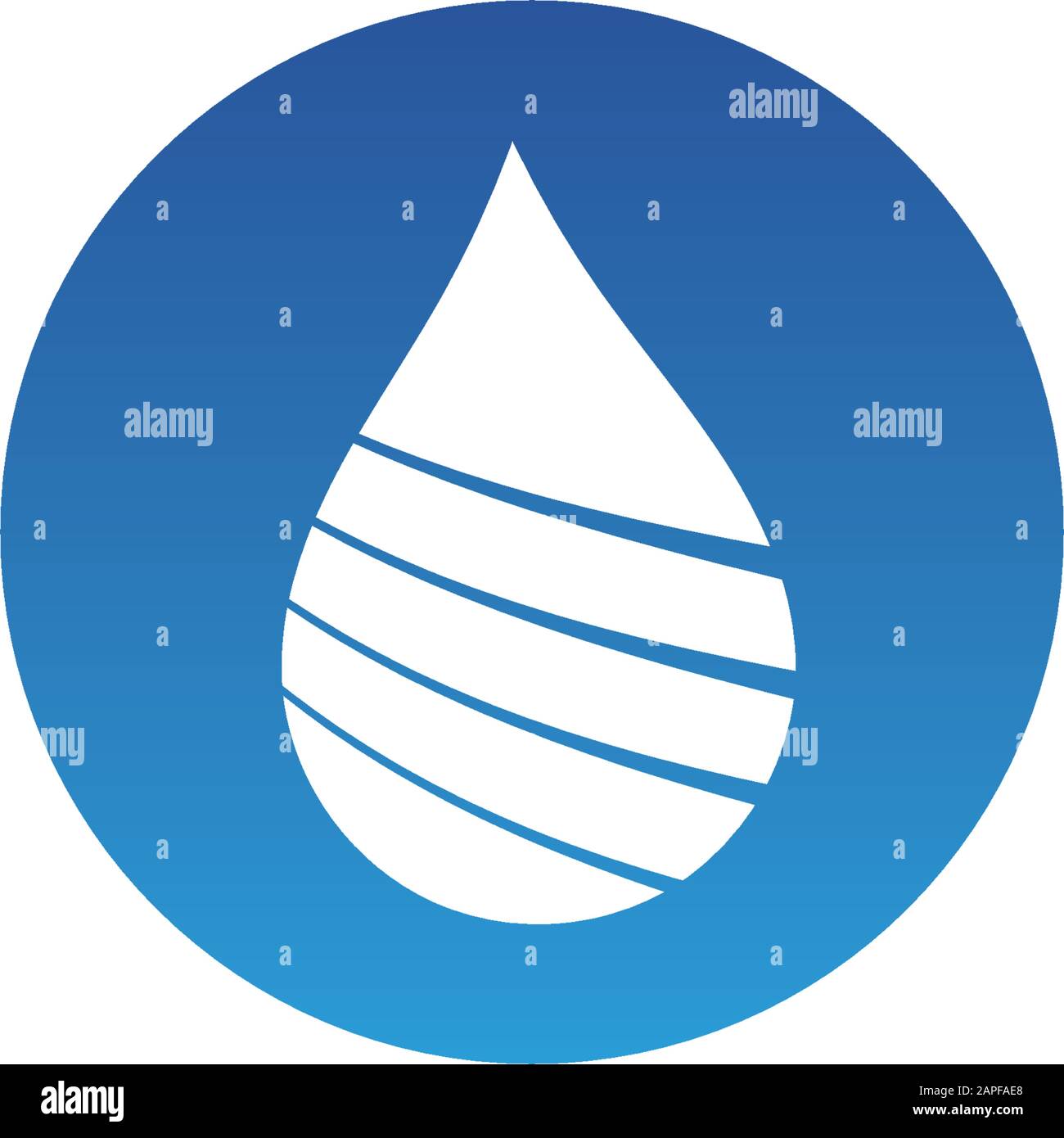 Water drop blue nature logo template vector image Stock Vector Image ...