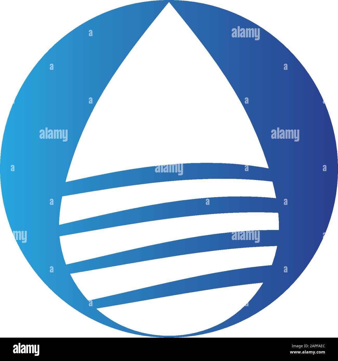 Water drop blue nature logo template vector image Stock Vector Image ...