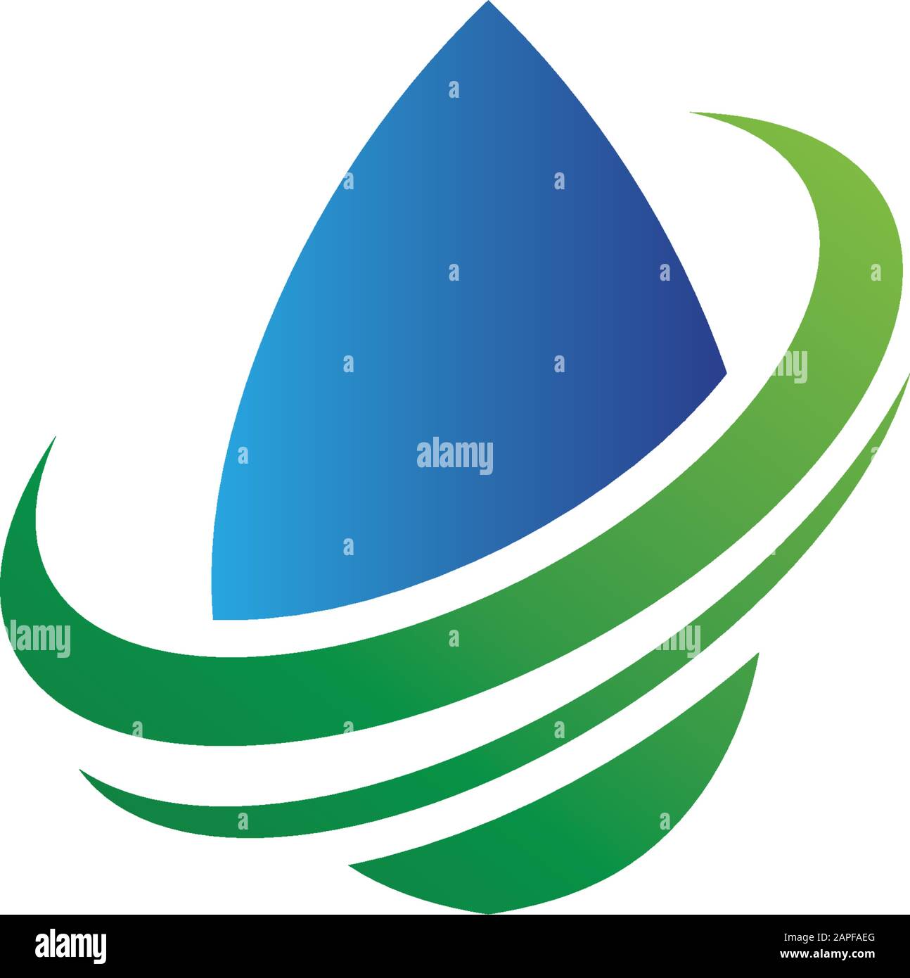 Water drop blue nature logo template vector image Stock Vector Image ...