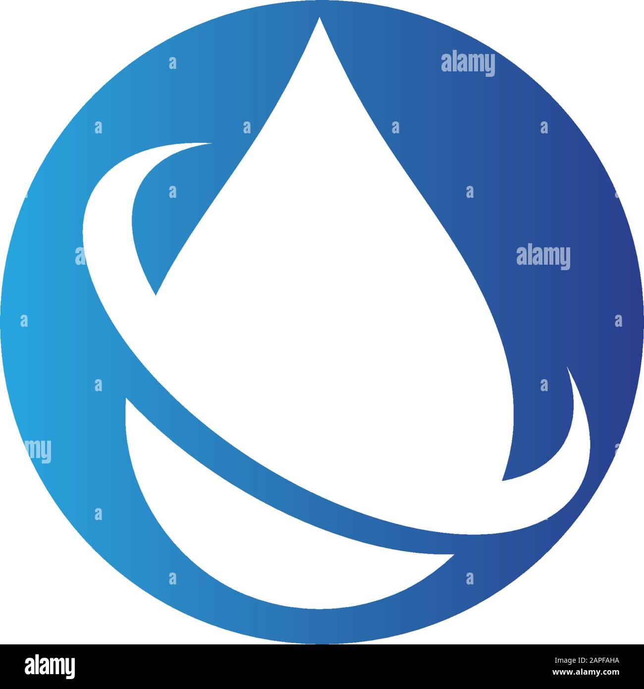 Water drop blue nature logo template vector image Stock Vector Image ...