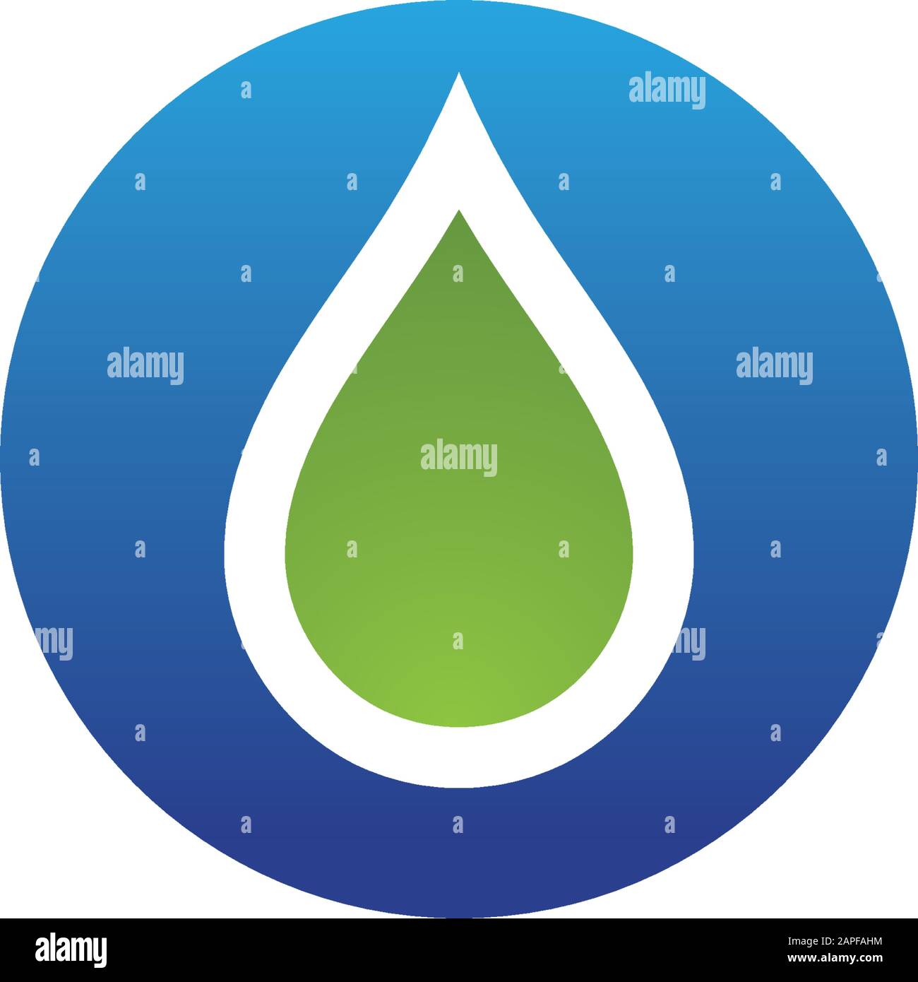 Water drop blue nature logo template vector image Stock Vector Image ...