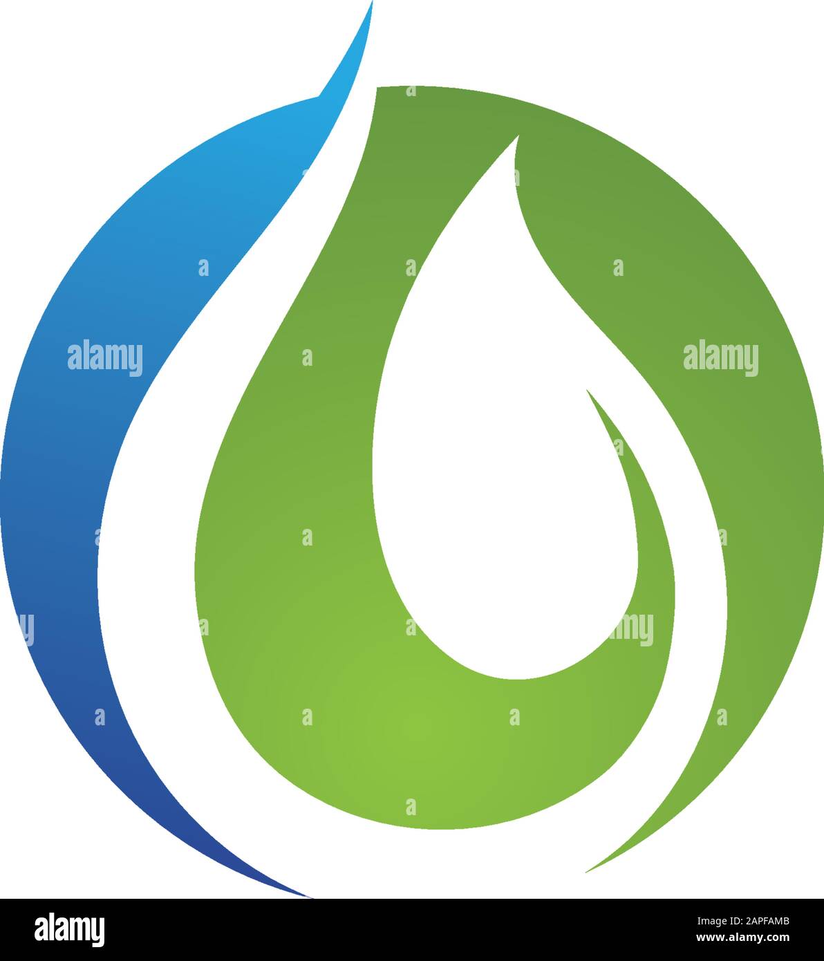 Water drop blue nature logo template vector image Stock Vector Image ...