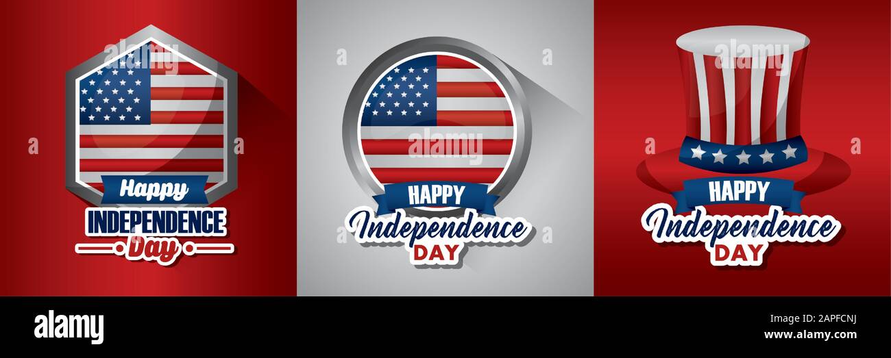 bundle of presidents day set emblems Stock Vector Image & Art - Alamy