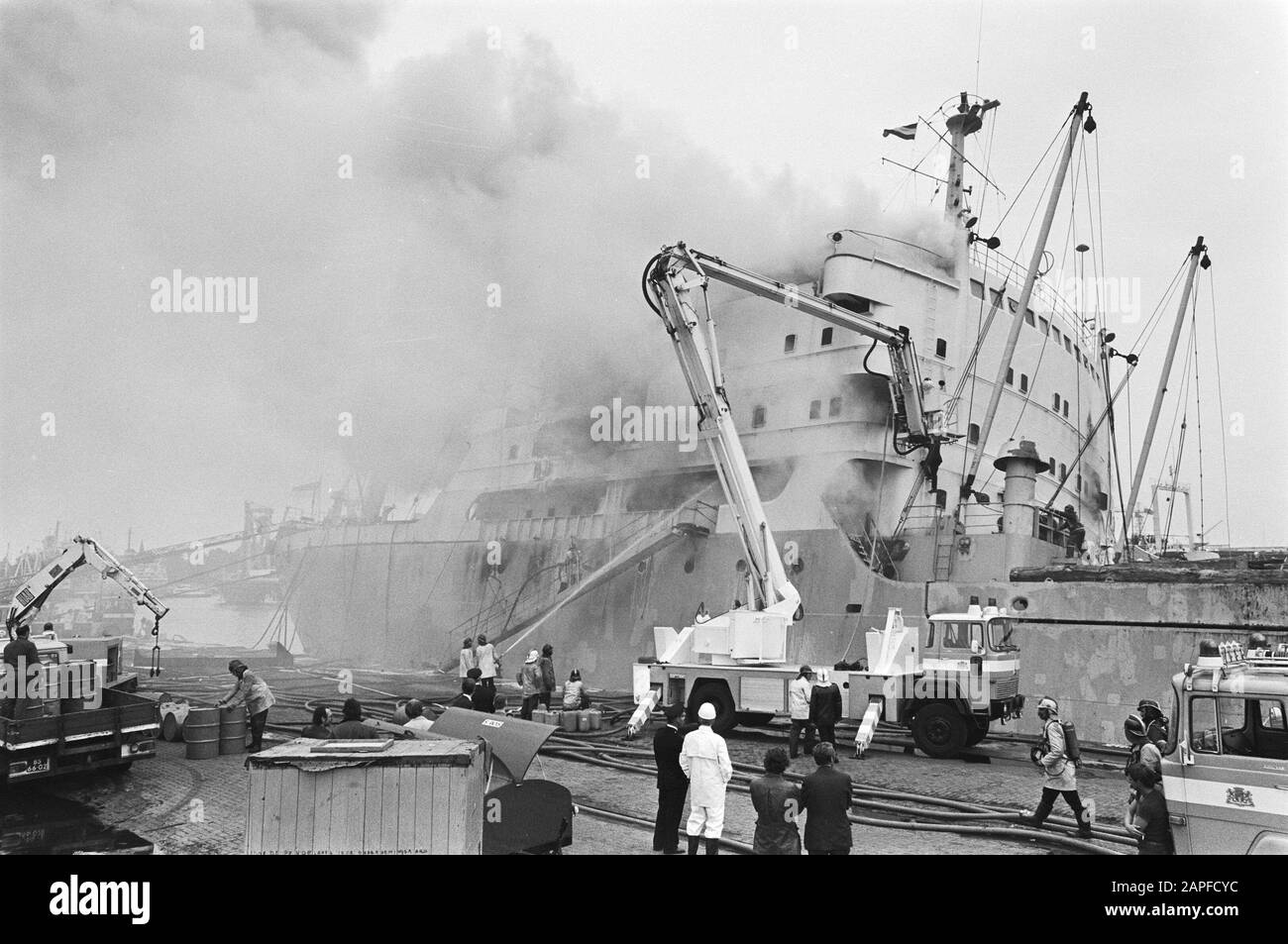 Burning ship hi-res stock photography and images - Alamy