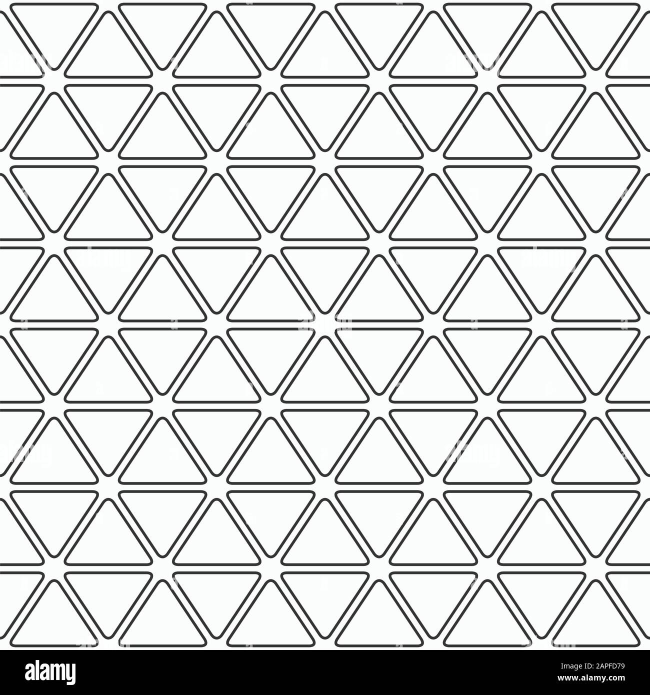Abstract Seamless Pattern Of Triangles With Rounded Corners Modern Stylish Texture Linear