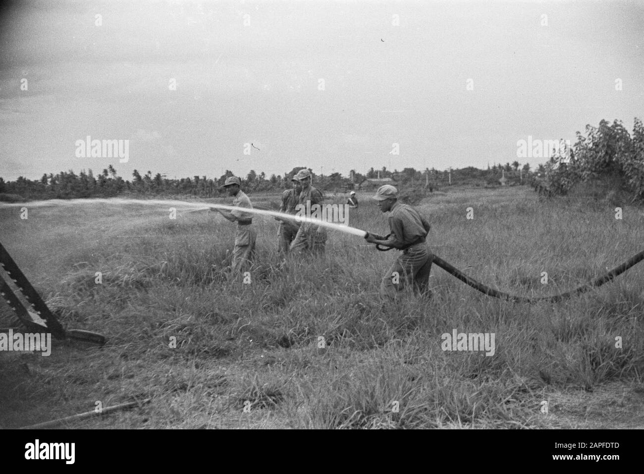 Demonstration of the Military Fire Department Description: Firemen with ...