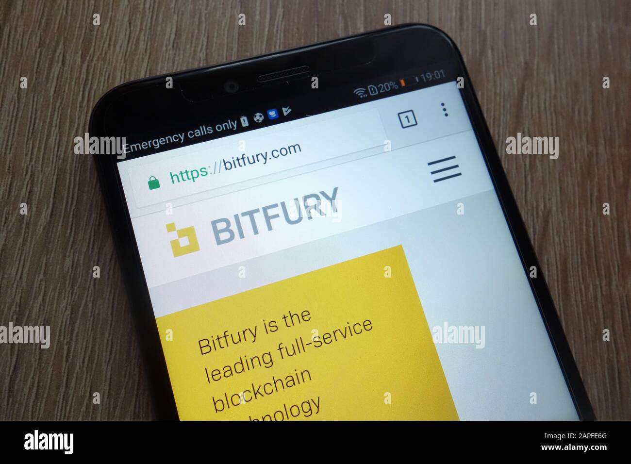 The Bitfury Group fintech company website displayed on a modern smartphone Stock Photo - Alamy