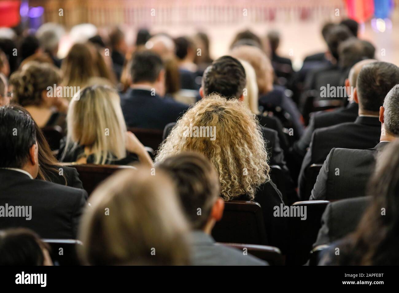Women in the audience attending a conference - women targeted events ...