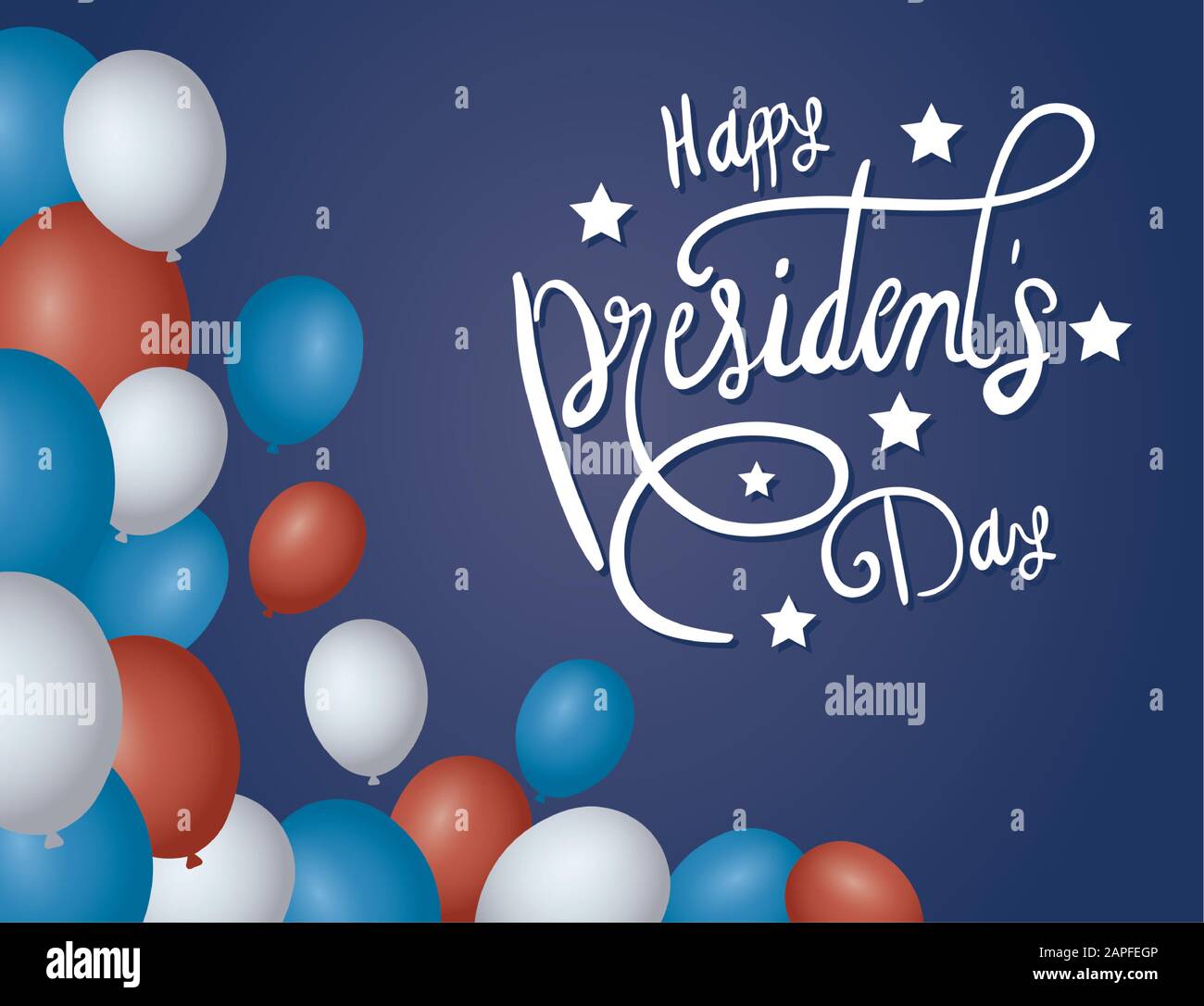 happy presidents day balloons helium Stock Vector Image & Art - Alamy