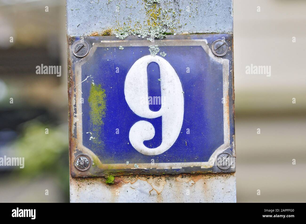 House number plaque hi-res stock photography and images - Alamy