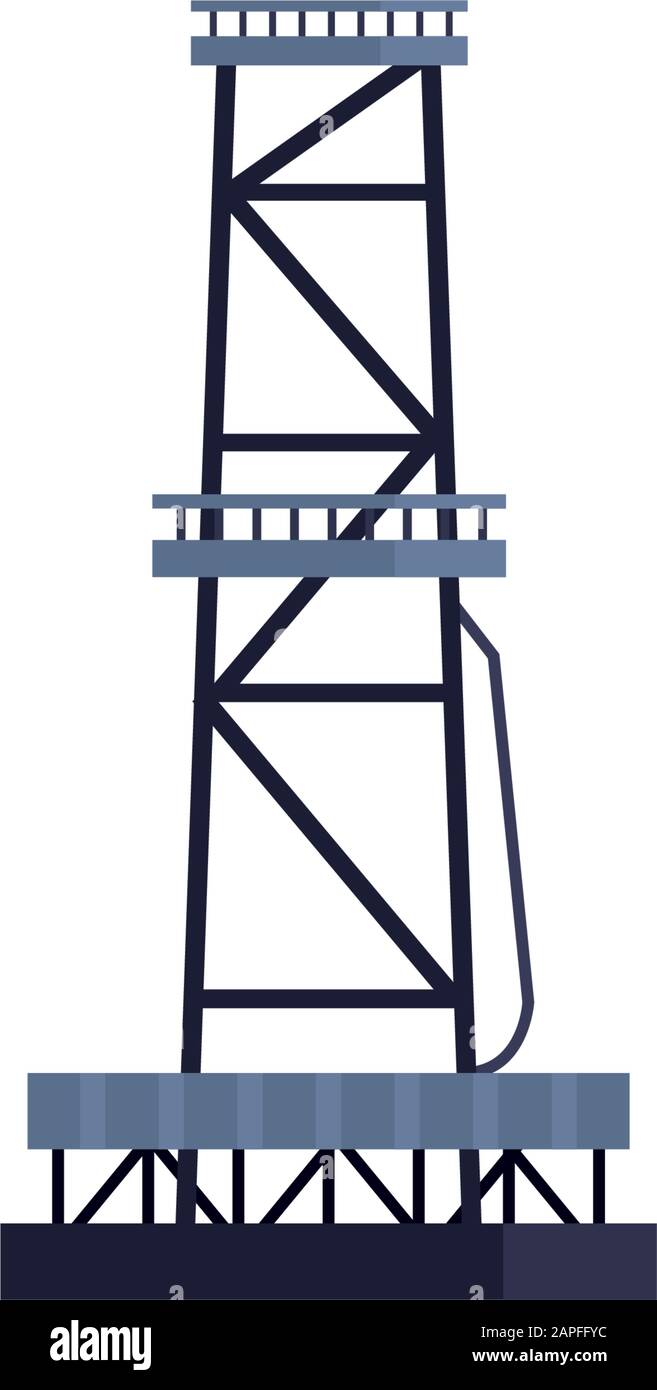Oil industry tower design, Gas energy fuel technology power industrial ...