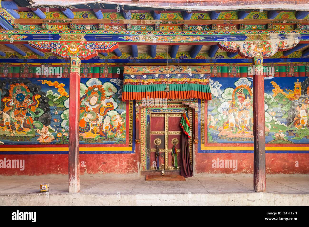 Wall Paintings of Lamayuru Monastery, also Lamayuru gompa, tibetan ...