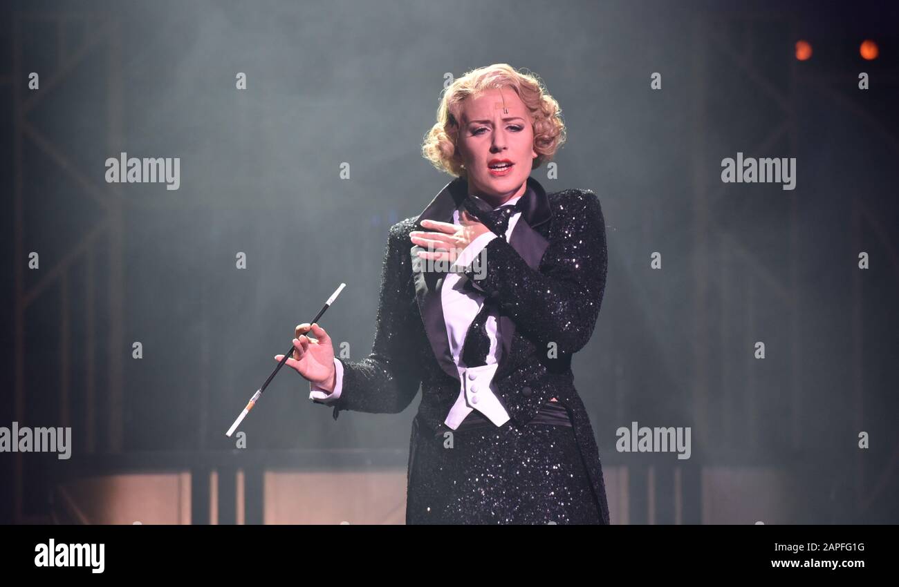 Cologne, Germany. 22nd Jan, 2020. The performers of the musical ...