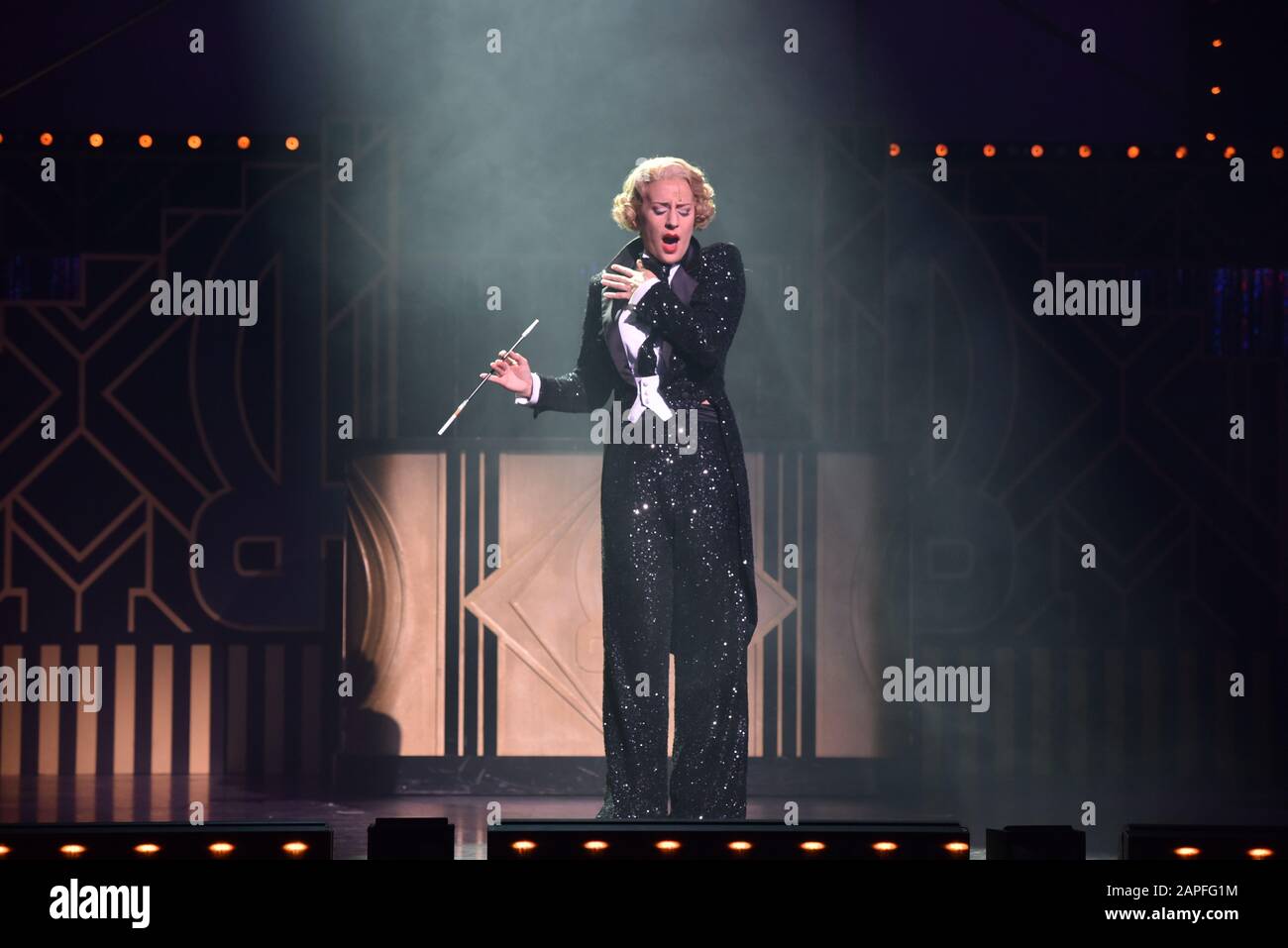 Cologne, Germany. 22nd Jan, 2020. The performers of the musical ...