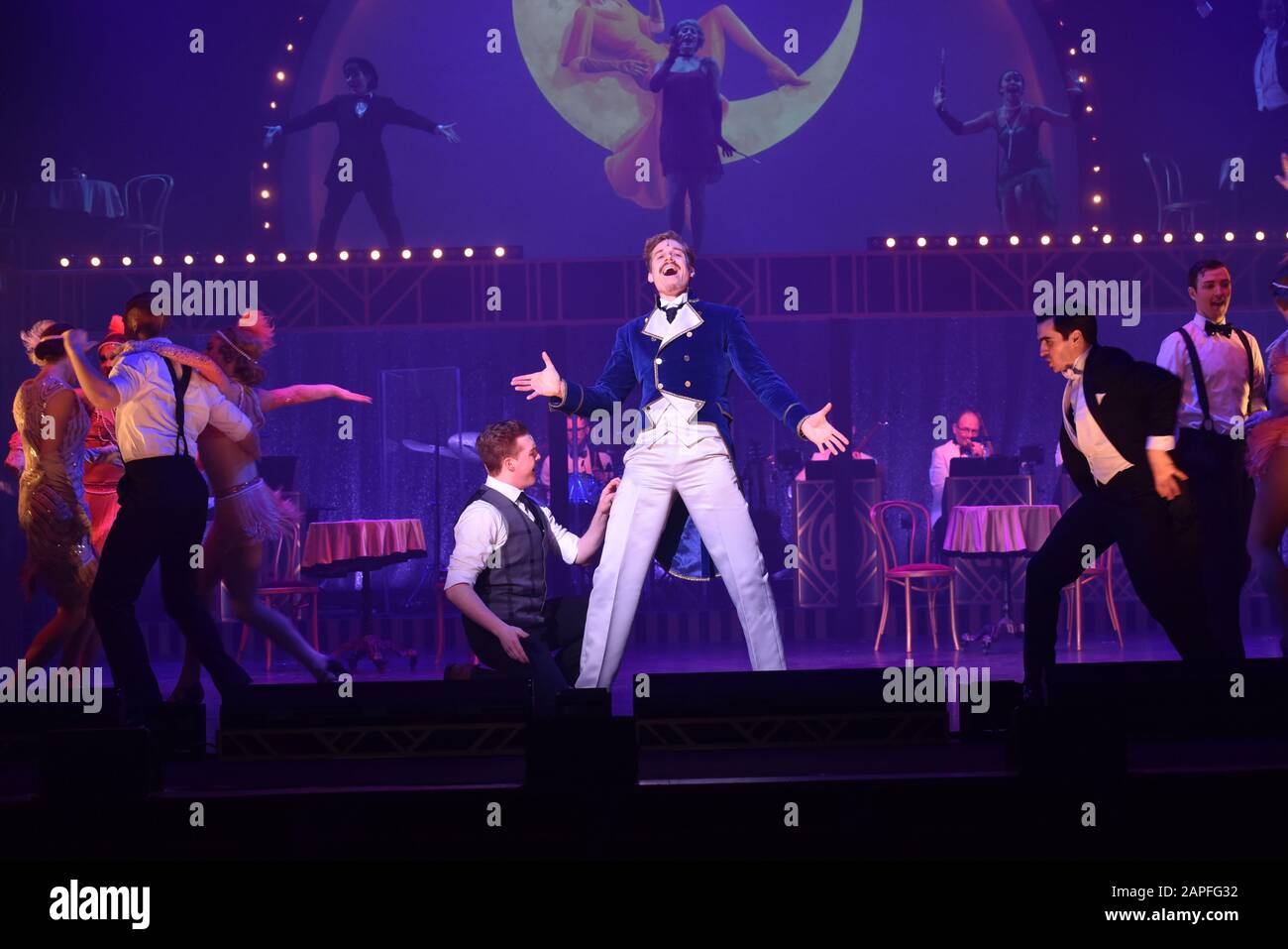 Cologne, Germany. 22nd Jan, 2020. The performers of the musical ...