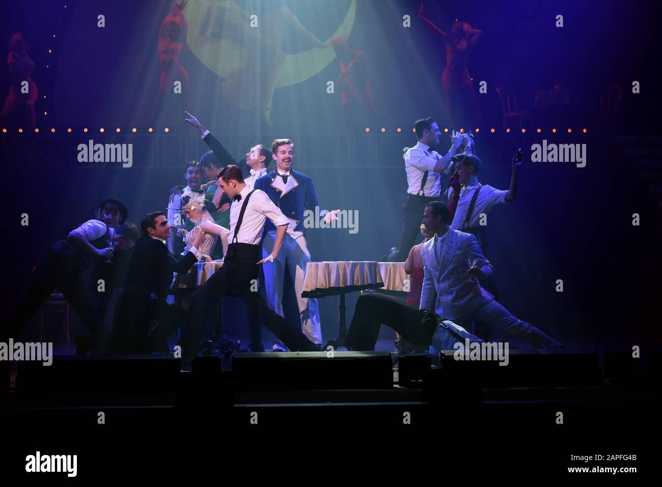 Cologne, Germany. 22nd Jan, 2020. The performers of the musical ...
