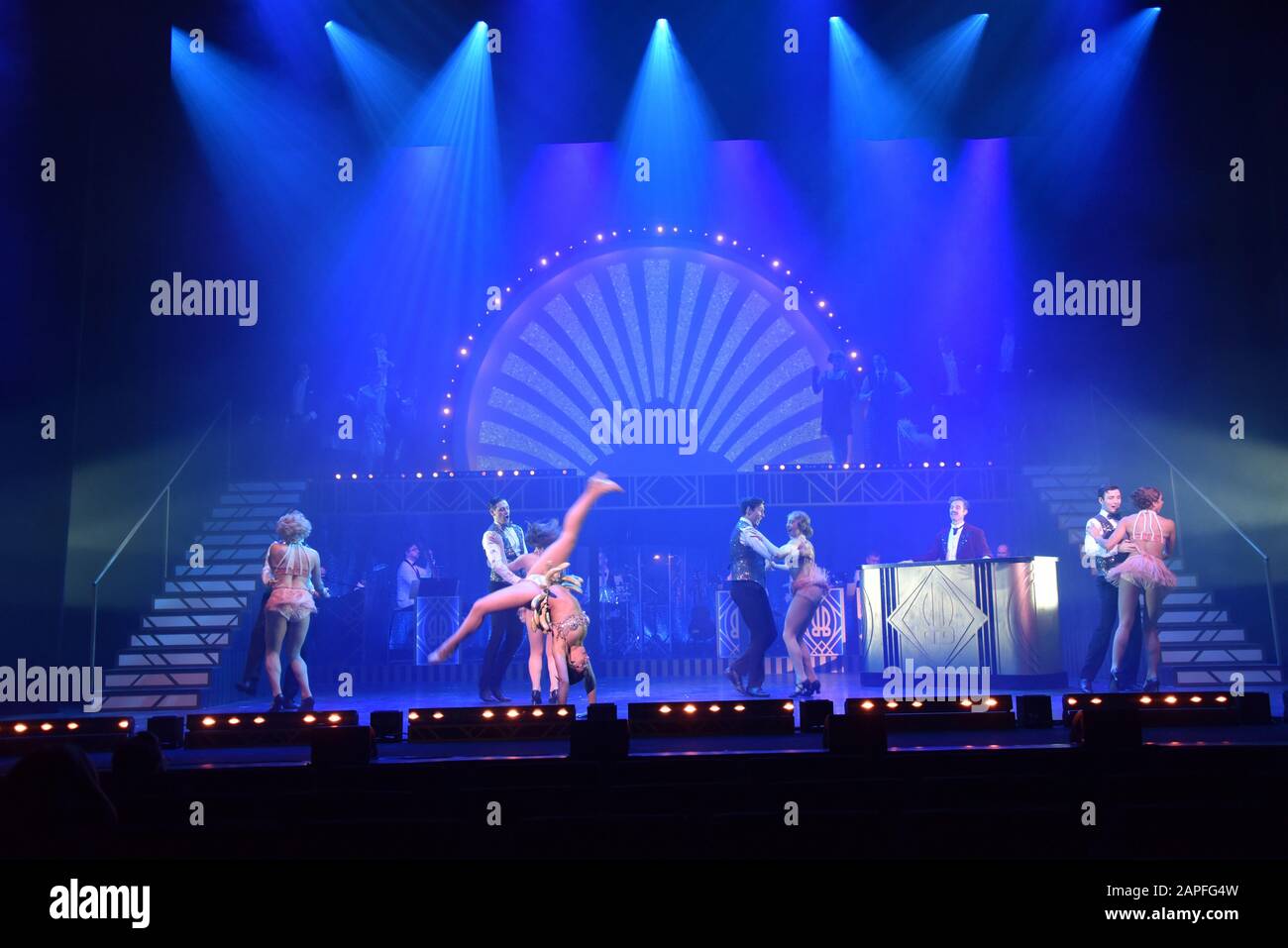 Cologne, Germany. 22nd Jan, 2020. The performers of the musical ...