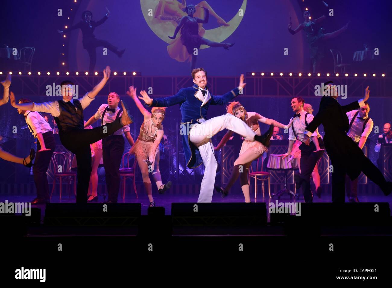 Cologne, Germany. 22nd Jan, 2020. The performers of the musical ...