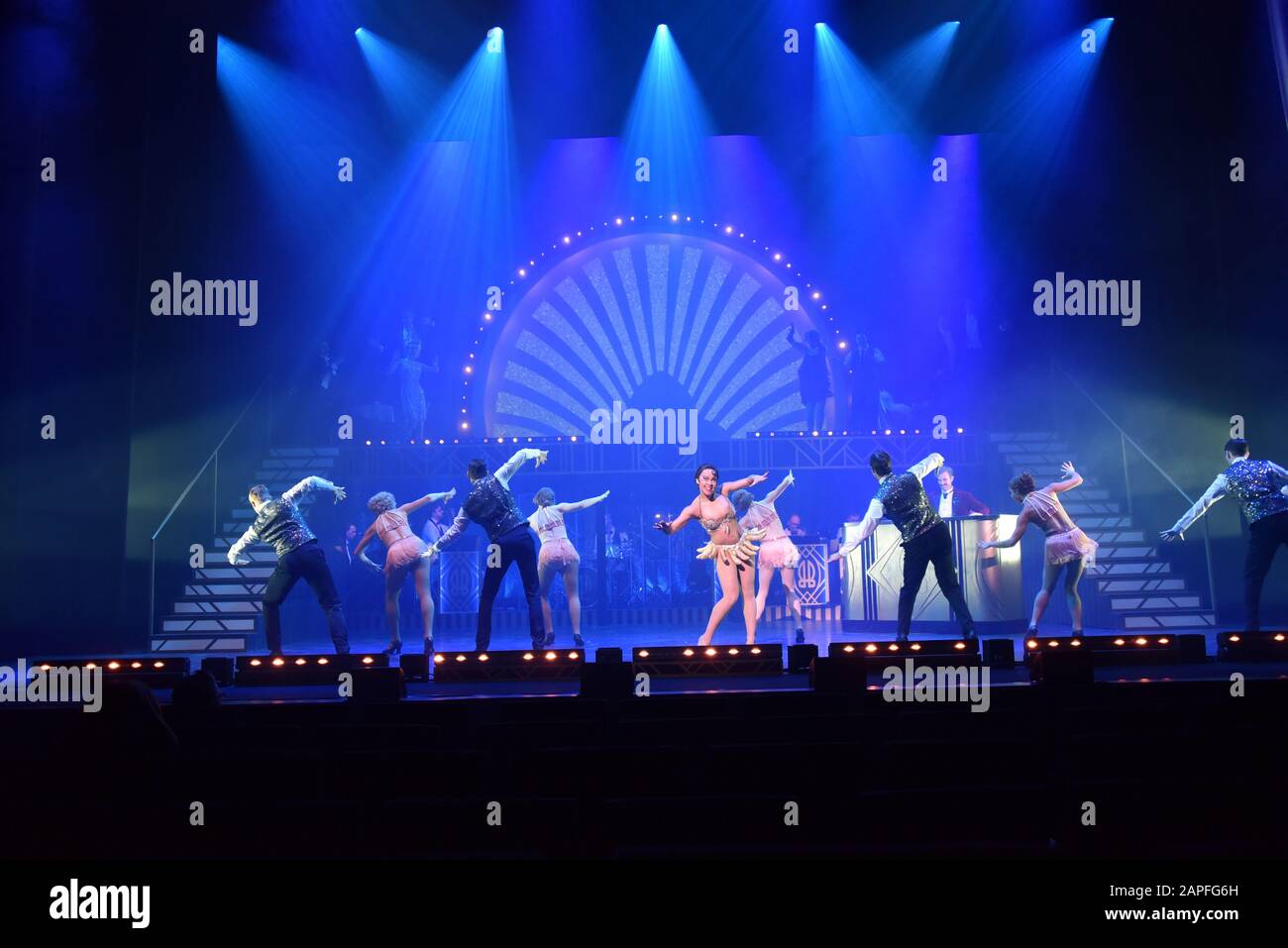 Cologne, Germany. 22nd Jan, 2020. The performers of the musical ...