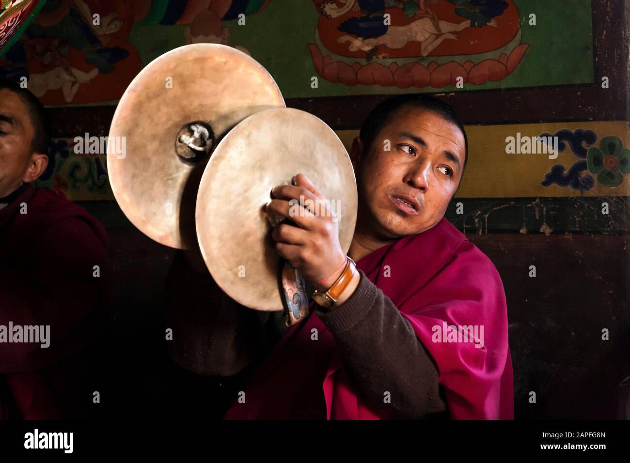 Temple music instruments hi-res stock photography and images - Alamy