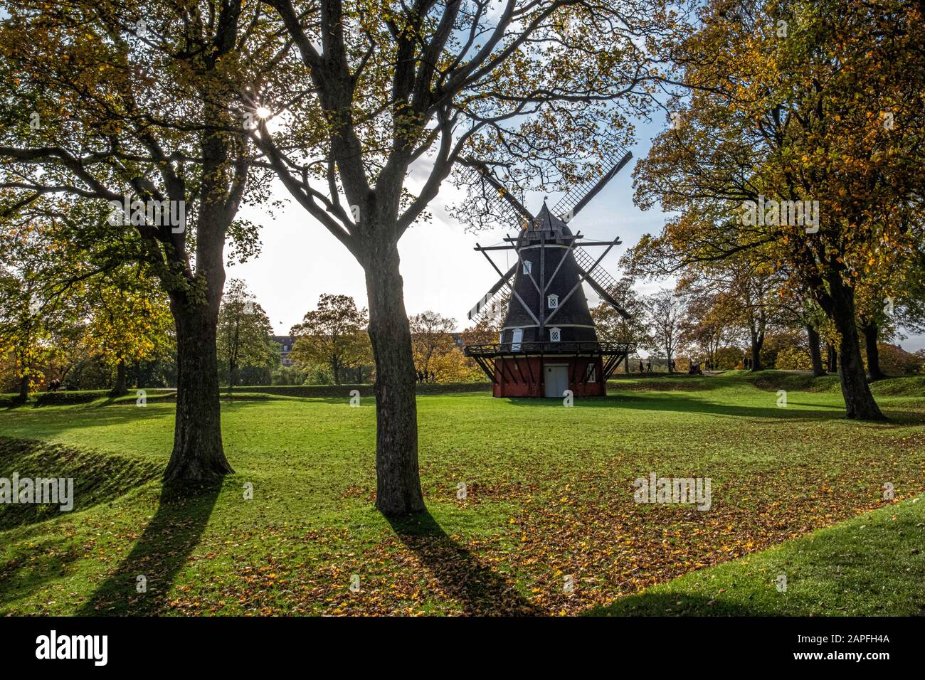 Windmill Dutch-style windmill built in 1847 to provide supplies of ...