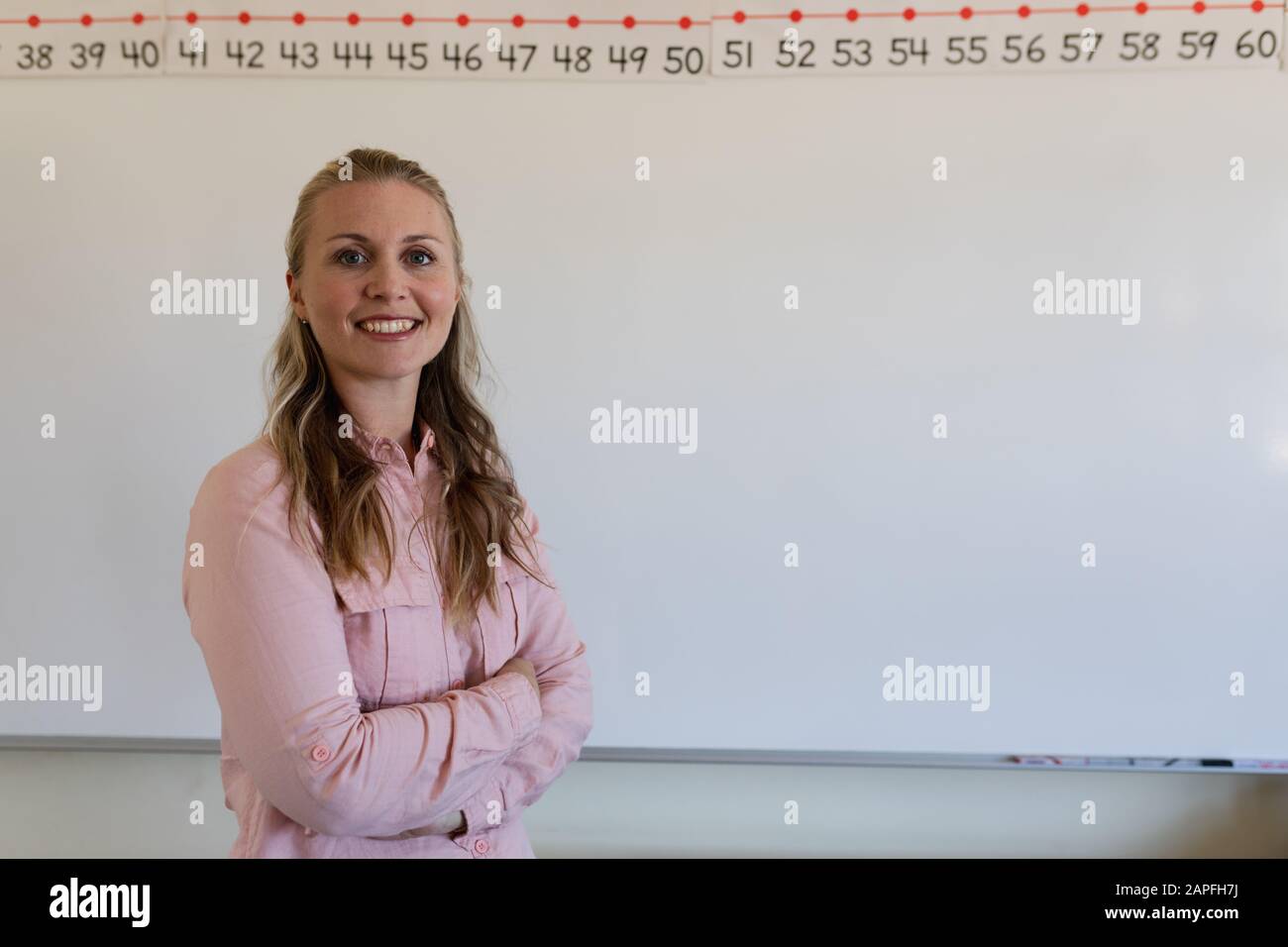 Blonde teacher hi-res stock photography and images - Alamy