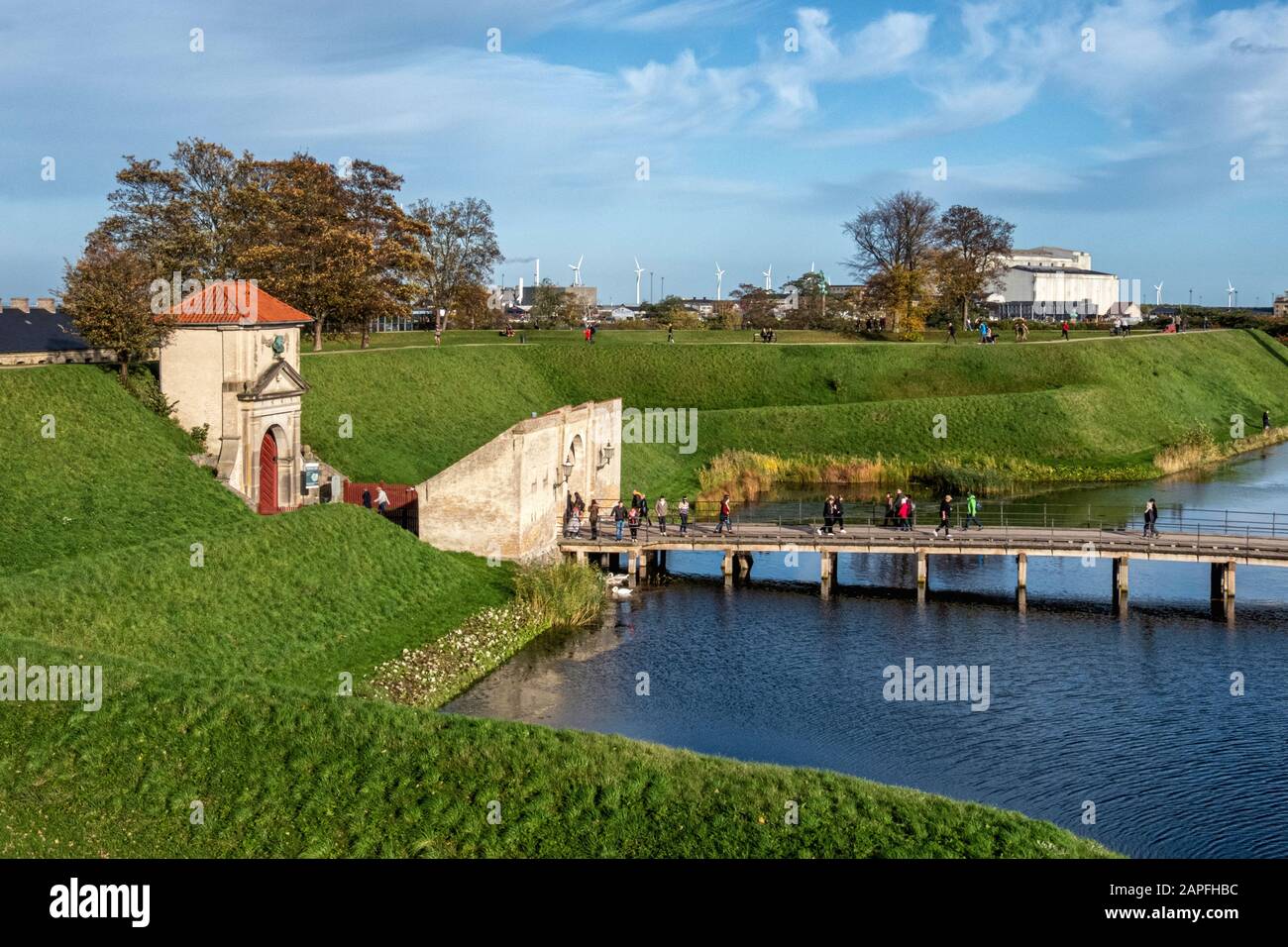 King’s gate Dutch Baroque style gate. Bridge over moat & entrance to ...
