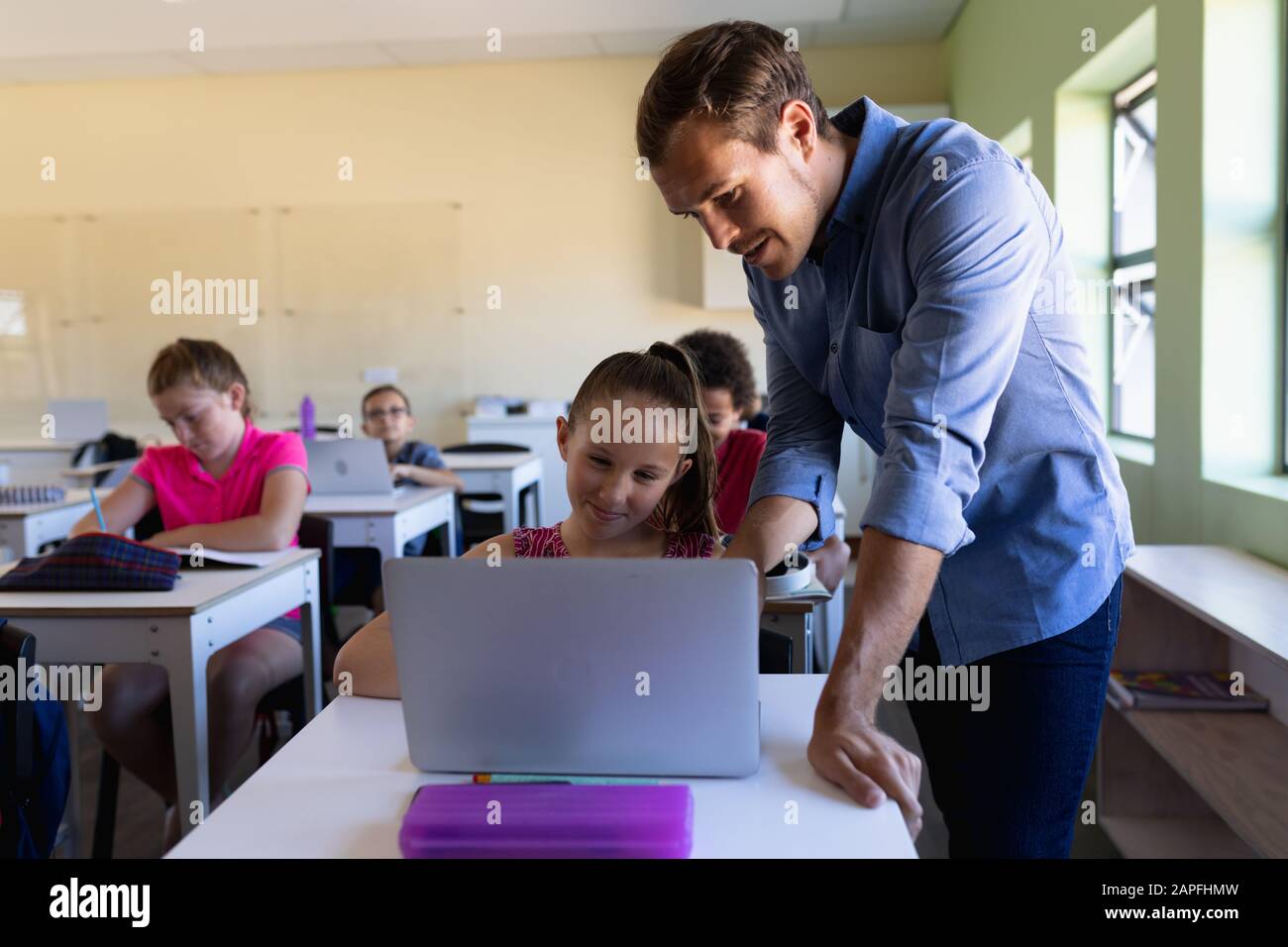 Lesson teacher desk hi-res stock photography and images - Alamy