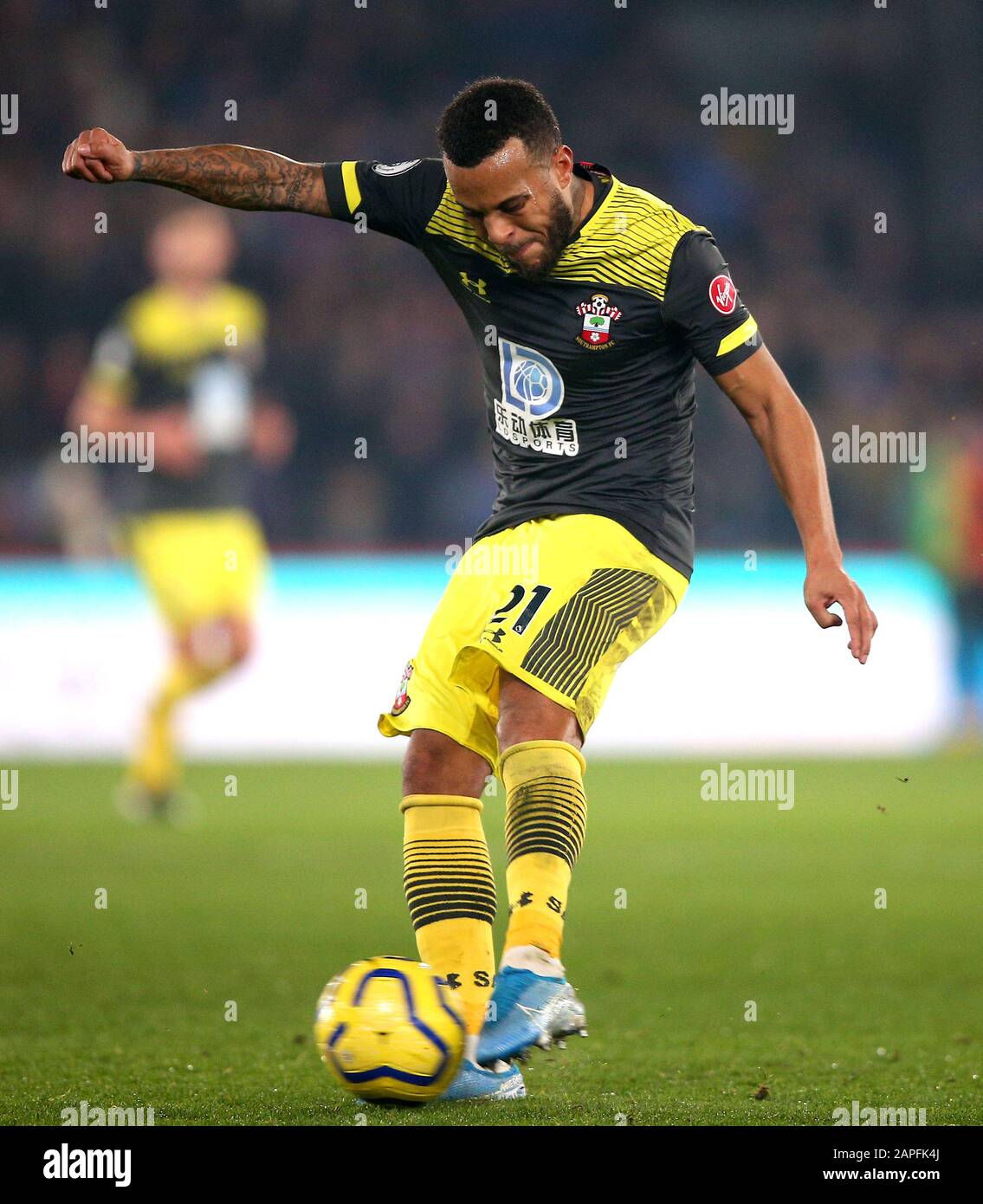 Southampton's Ryan Bertrand in action during the Premier League match ...