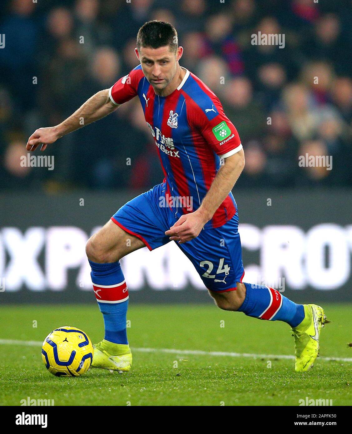 Crystal Palace's Gary Cahill in action during the Premier League match ...